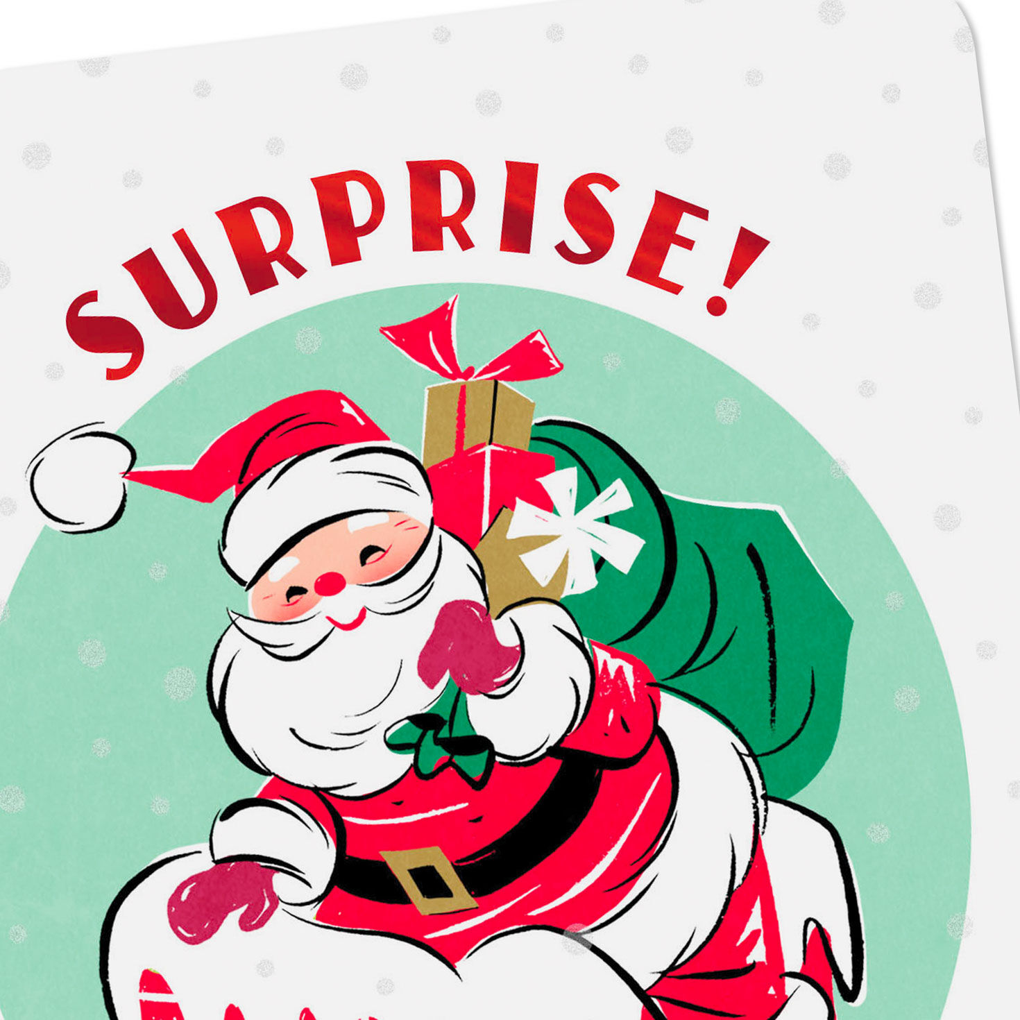 The Joys Of The Season Christmas Card From Secret Santa Greeting