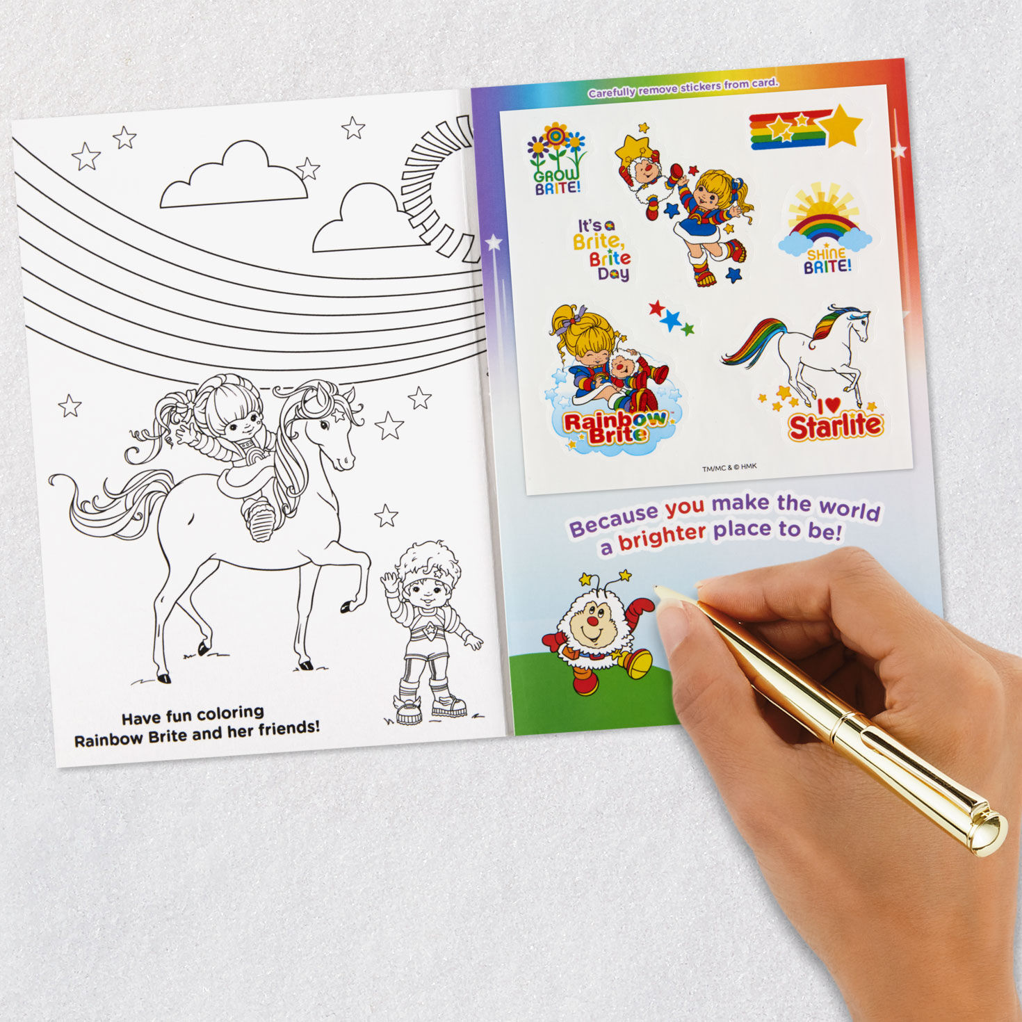 Rainbow Brite Hope It's Magical Birthday Coloring Card for Kids With ...