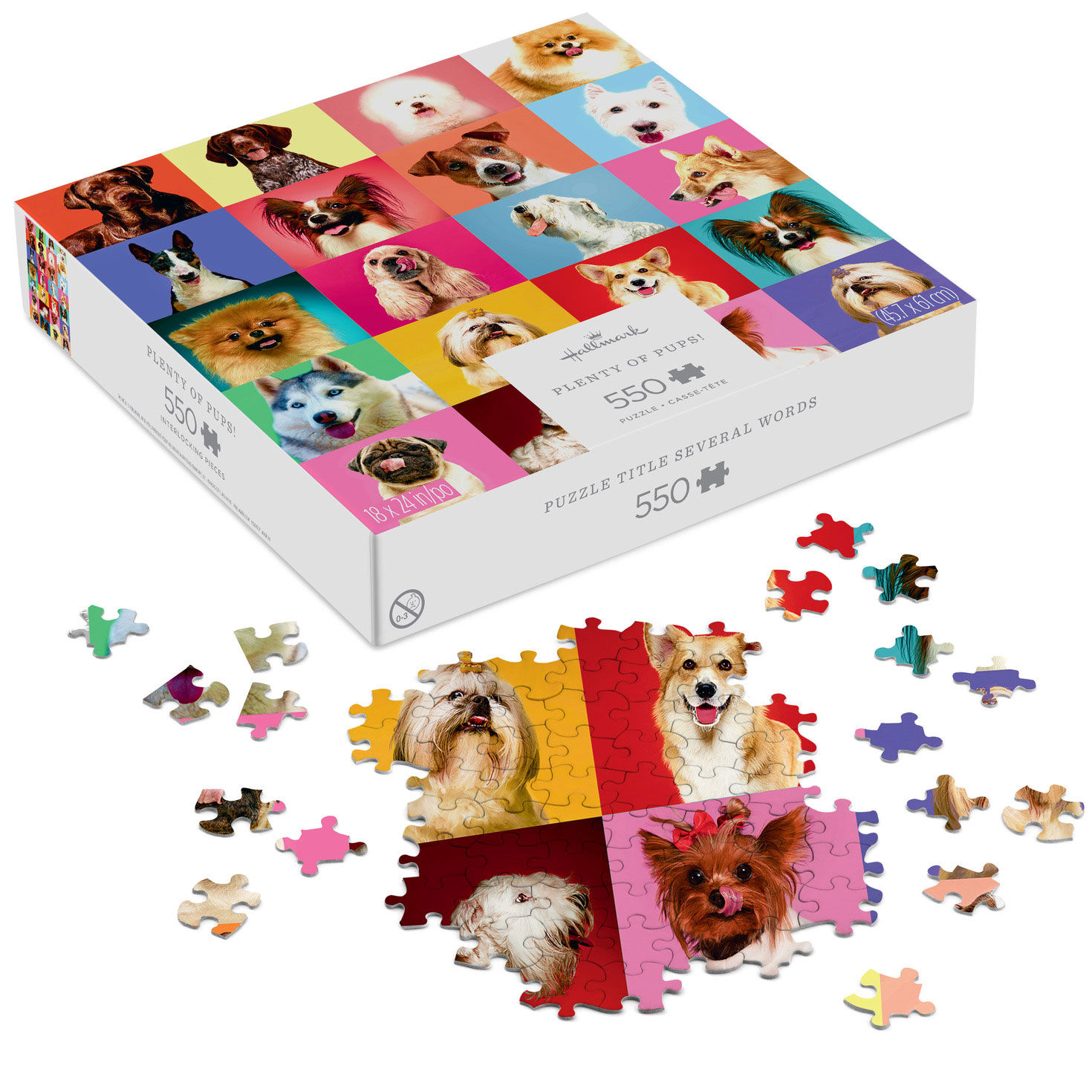 Plenty of Pups 550-Piece Jigsaw Puzzle - Puzzles | Hallmark