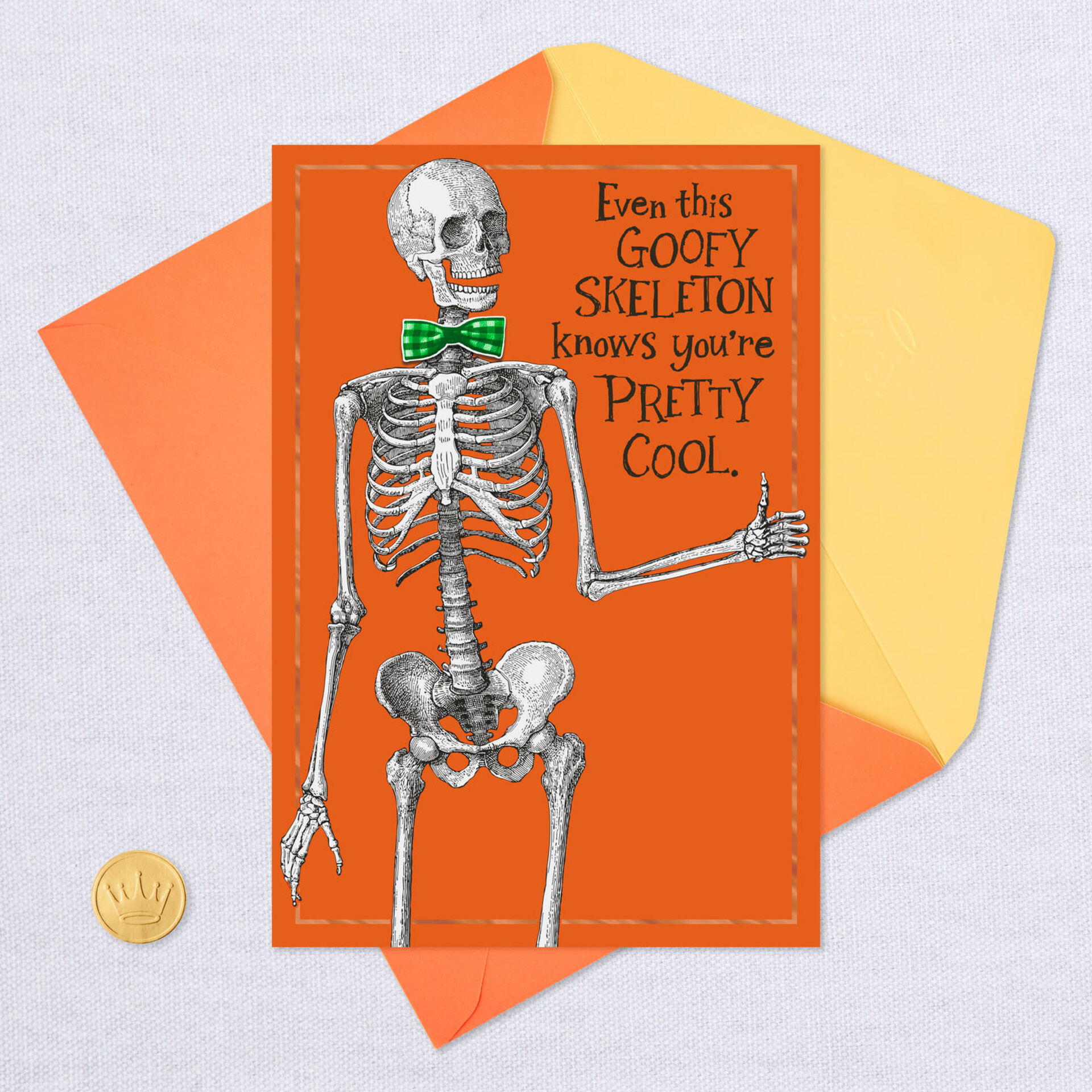 Goofy Skeleton Funny Halloween Card Greeting Cards Hallmark