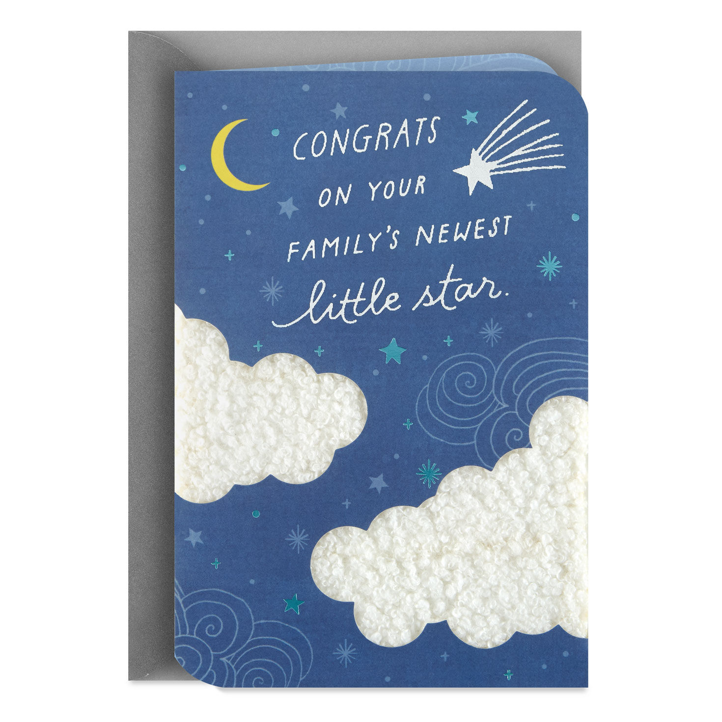 Congrats on Your Newest Little Star New Baby Card - Greeting Cards ...