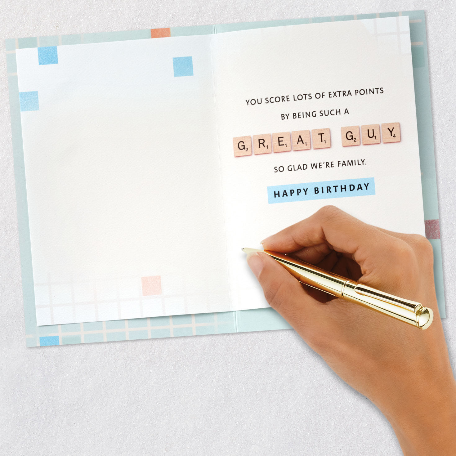 Hasbro® Scrabble® Great Guy Birthday Card for Relative - Greeting Cards ...