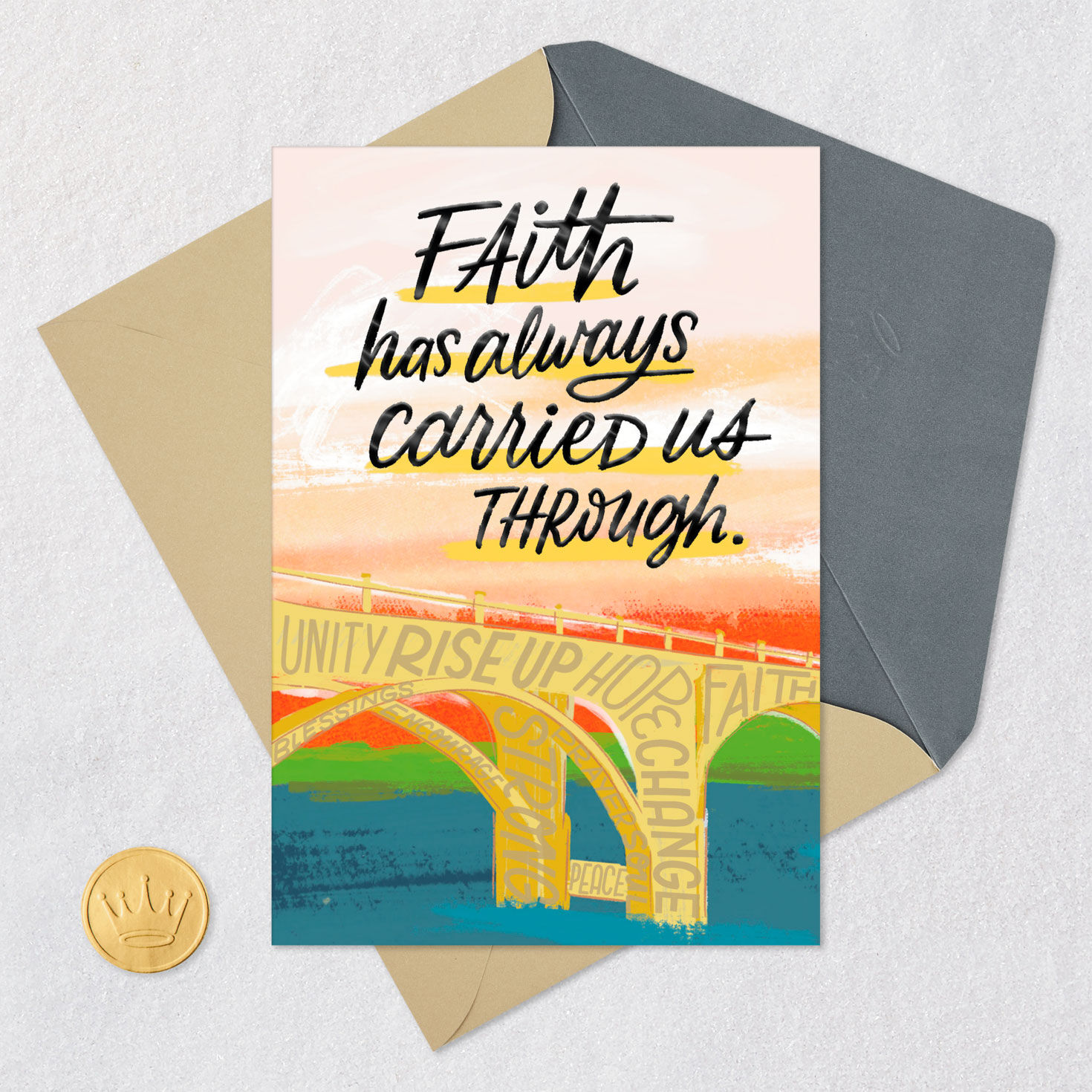 Faith Carries Us Through Religious Thinking of You Card - Greeting ...