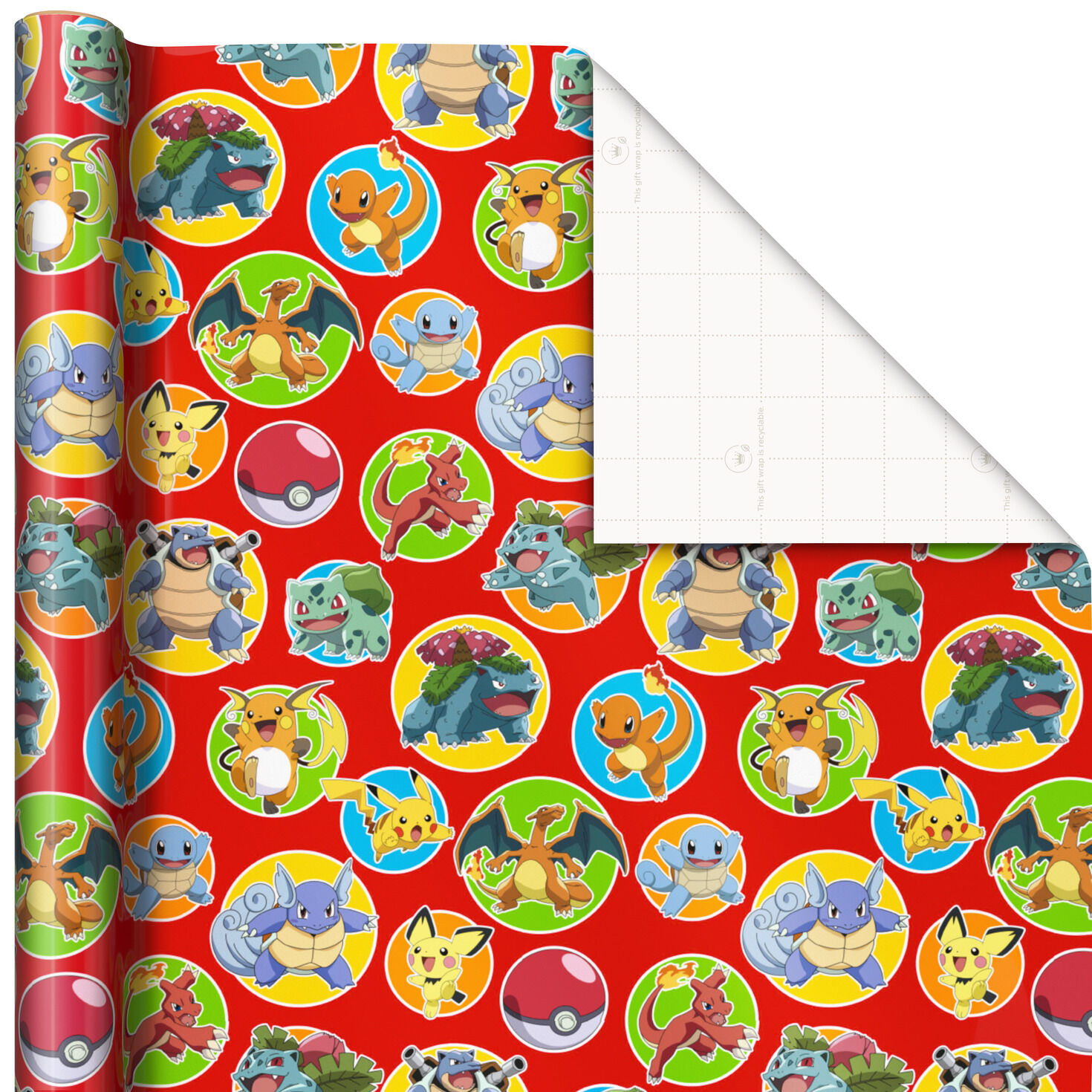 Assorted Pokémon Wrapping Paper 3-Pack, 60 sq. ft. - Wrapping Paper ...