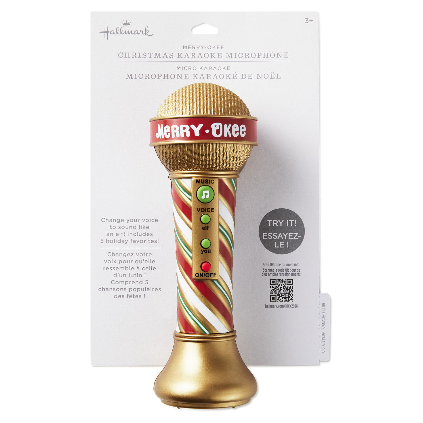 Merry-Okee Christmas Interactive Microphone - Kids Toys | Hallmark