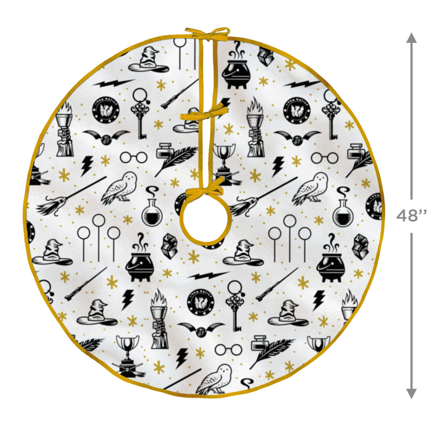 Harry Potter™ Fabric Hallmark Tree Skirt, 48" - Hallmark Ornaments | Hallmark