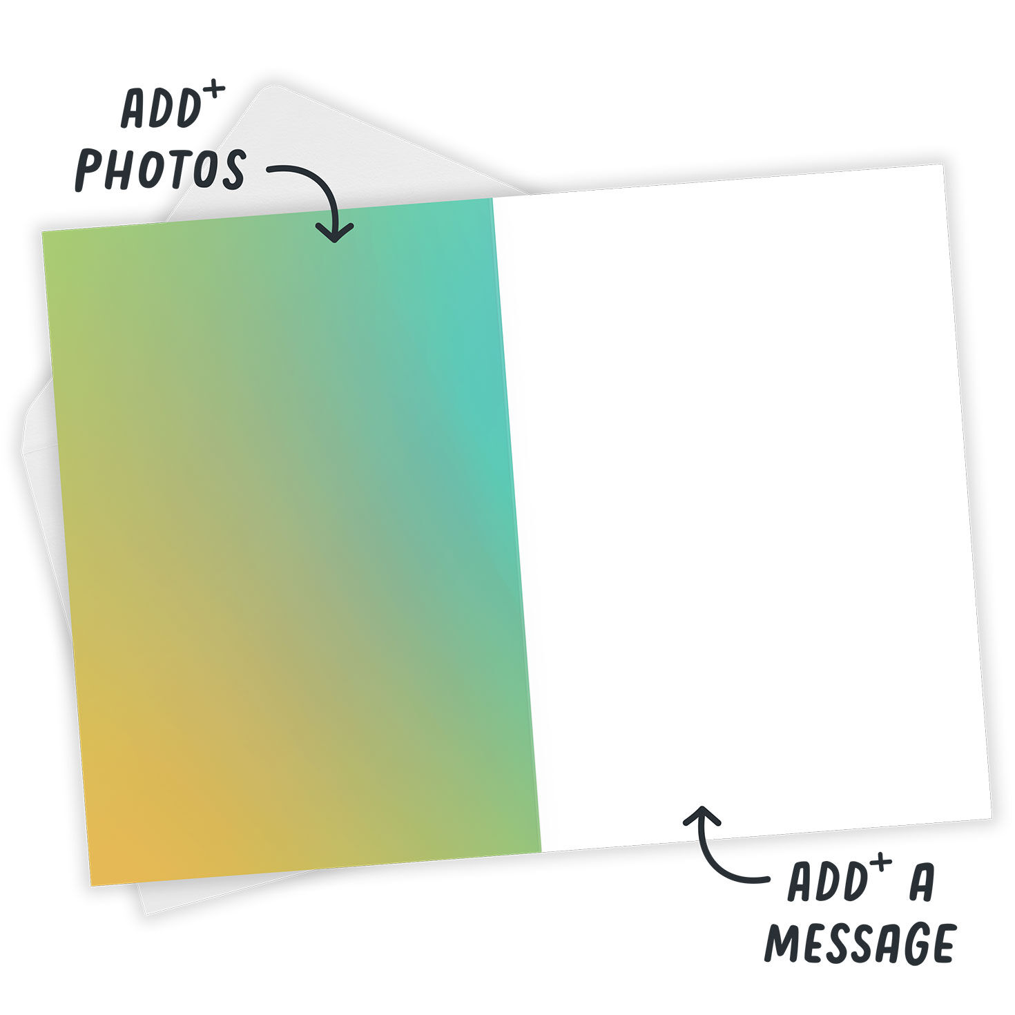 Personalized Rainbow Ombré Graduation Photo Card - Greeting Cards ...