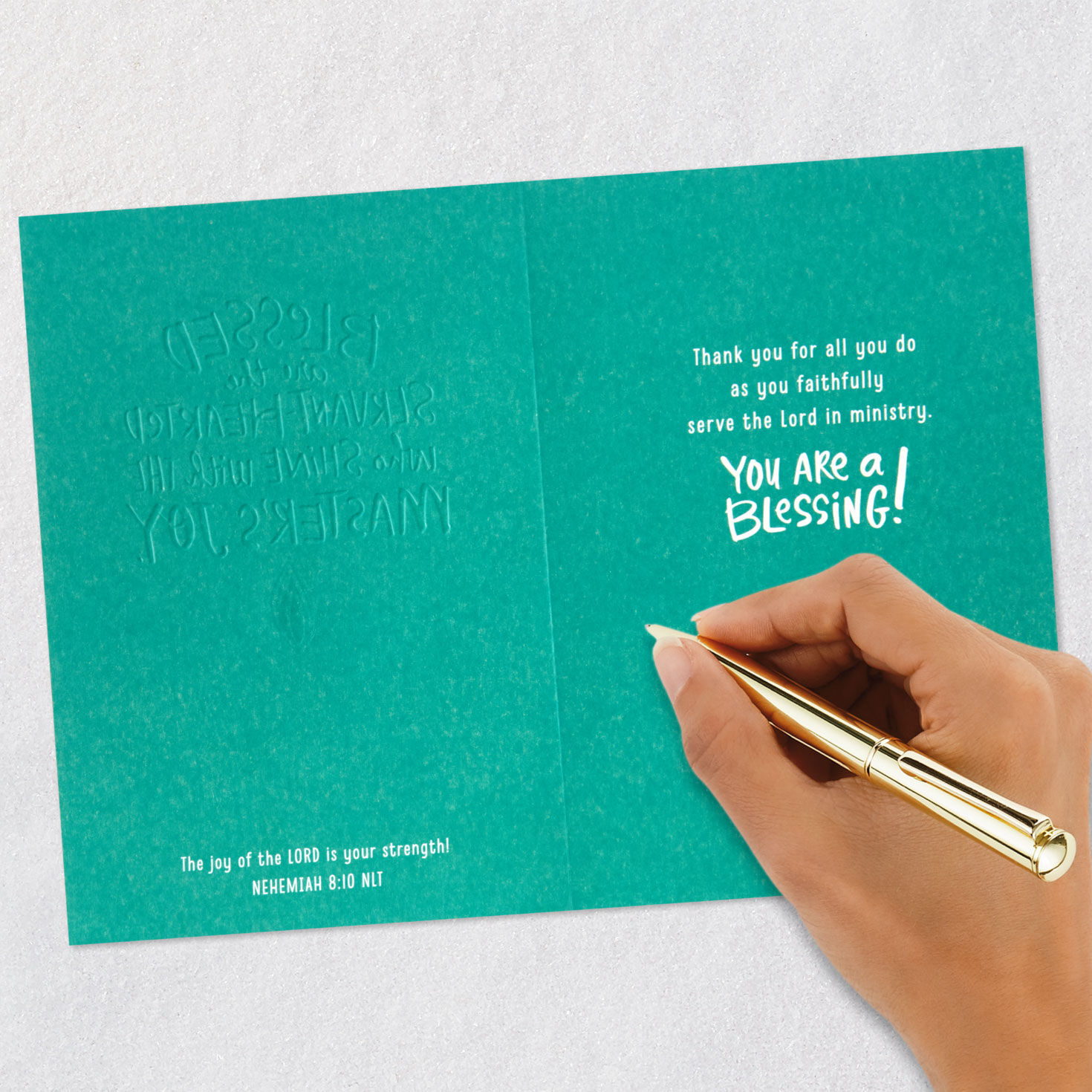 Your Ministry Is a Blessing Religious Thank You Card - Greeting Cards ...
