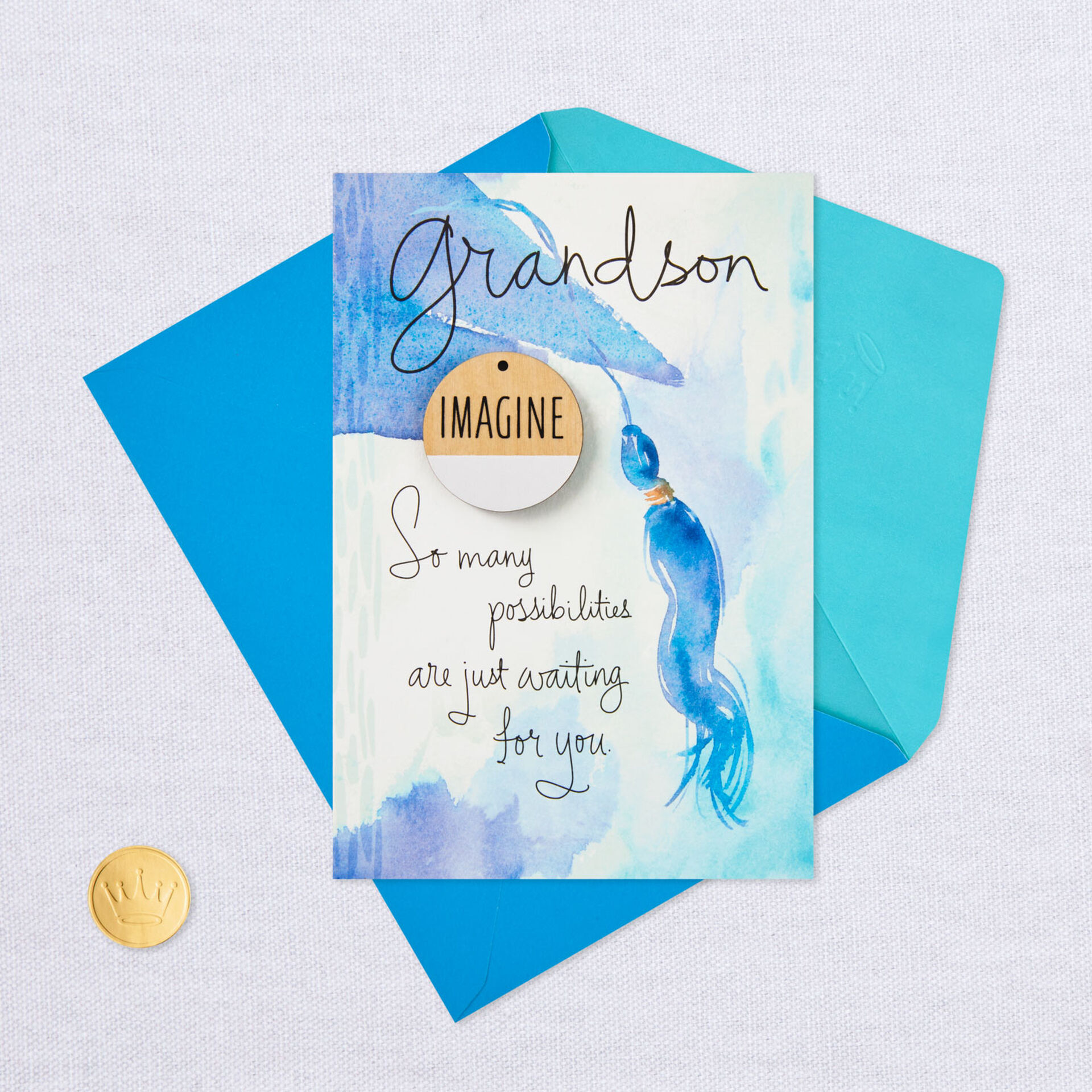 imagine-graduation-card-for-grandson-with-removable-token-greeting-cards-hallmark