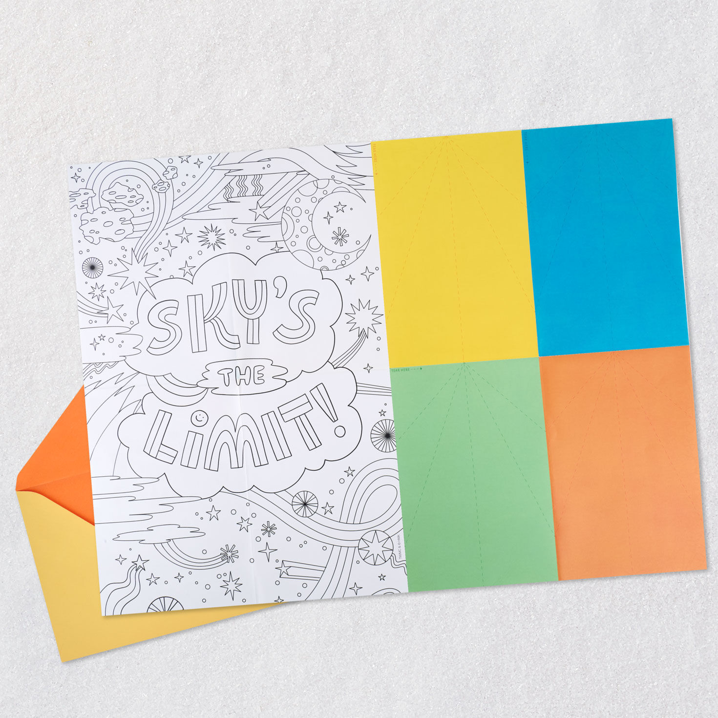 greeting card coloring book
