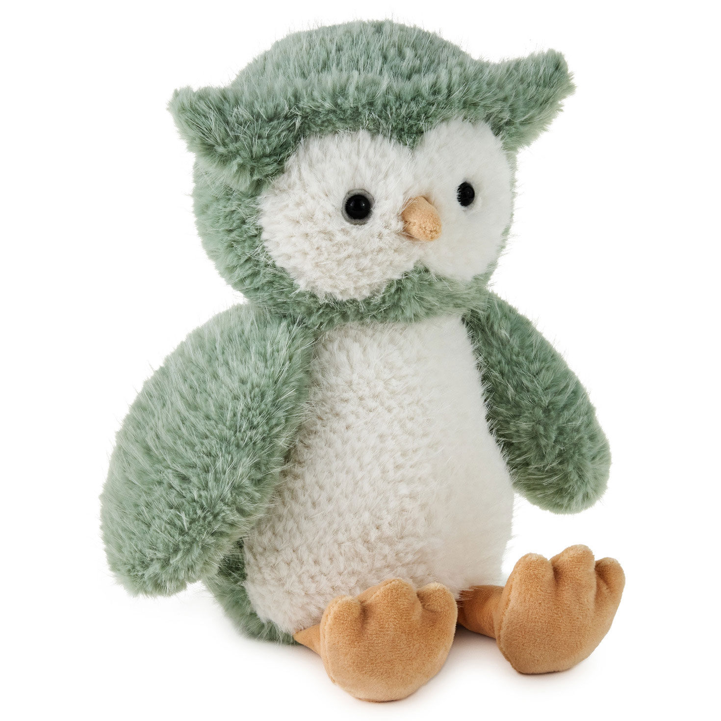 Sage and White Owl Plush, 10" - Classic Stuffed Animals | Hallmark