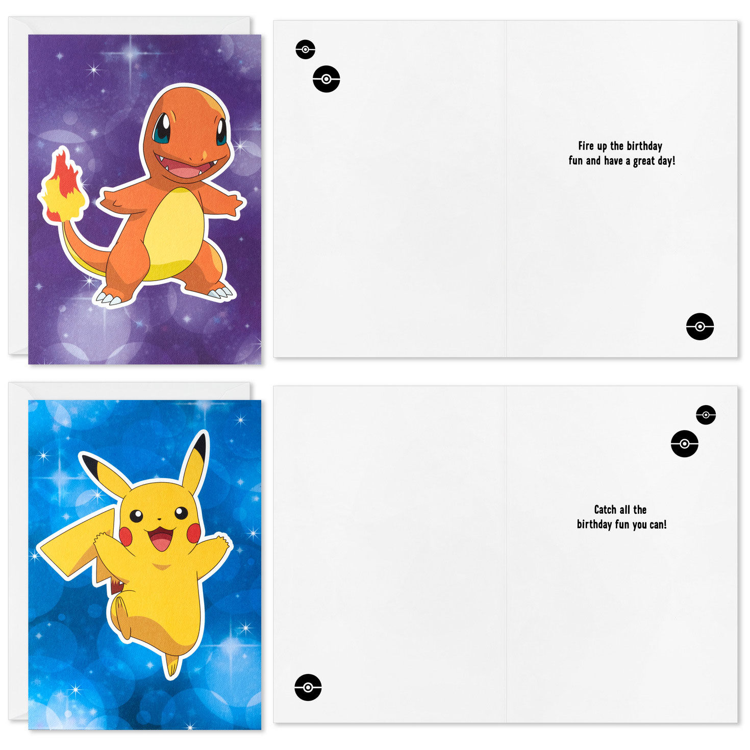 Pokémon Catch All the Fun Assorted Birthday Cards, Pack of 16 - Boxed ...