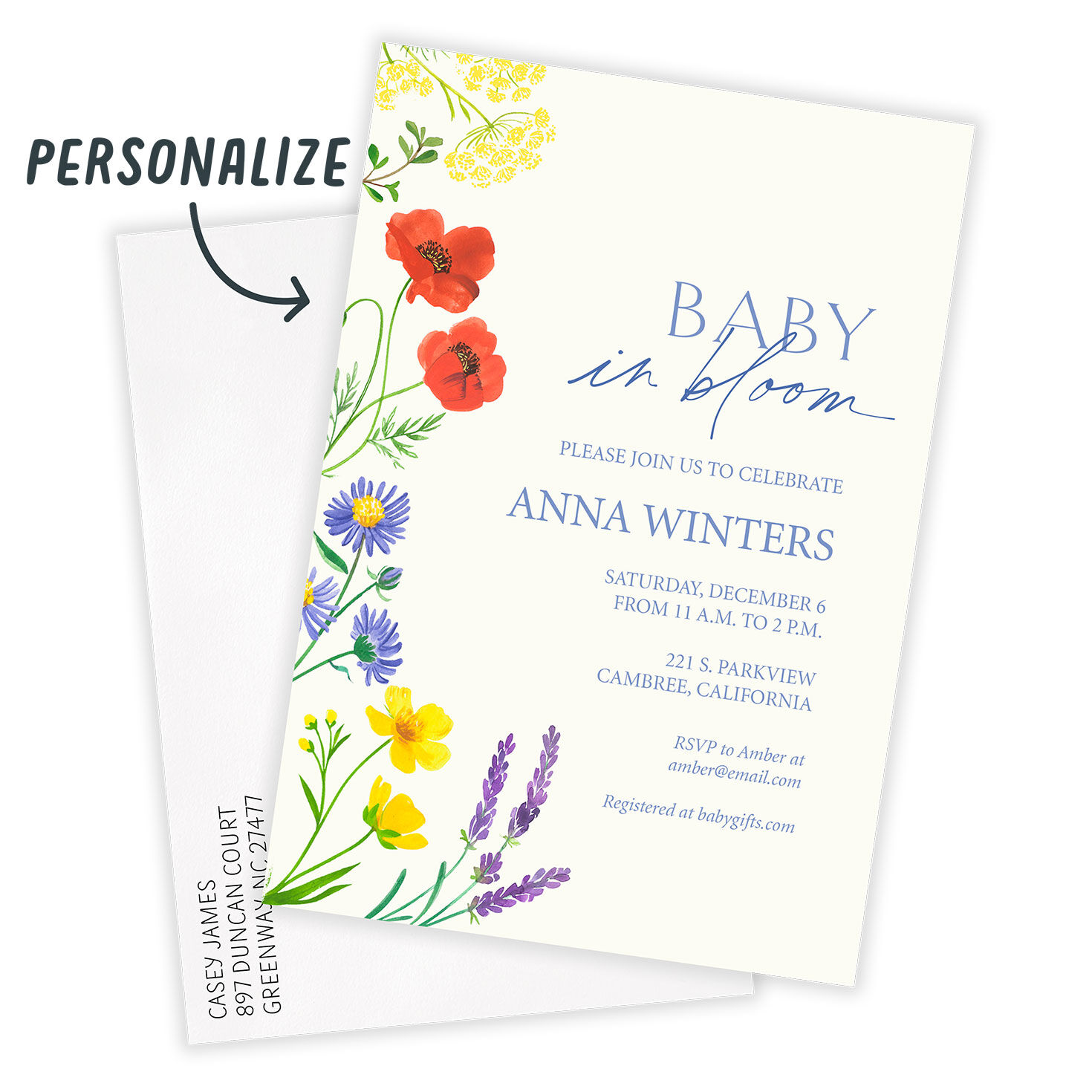 Wildflowers Baby Shower Invitation - Invitations | Hallmark
