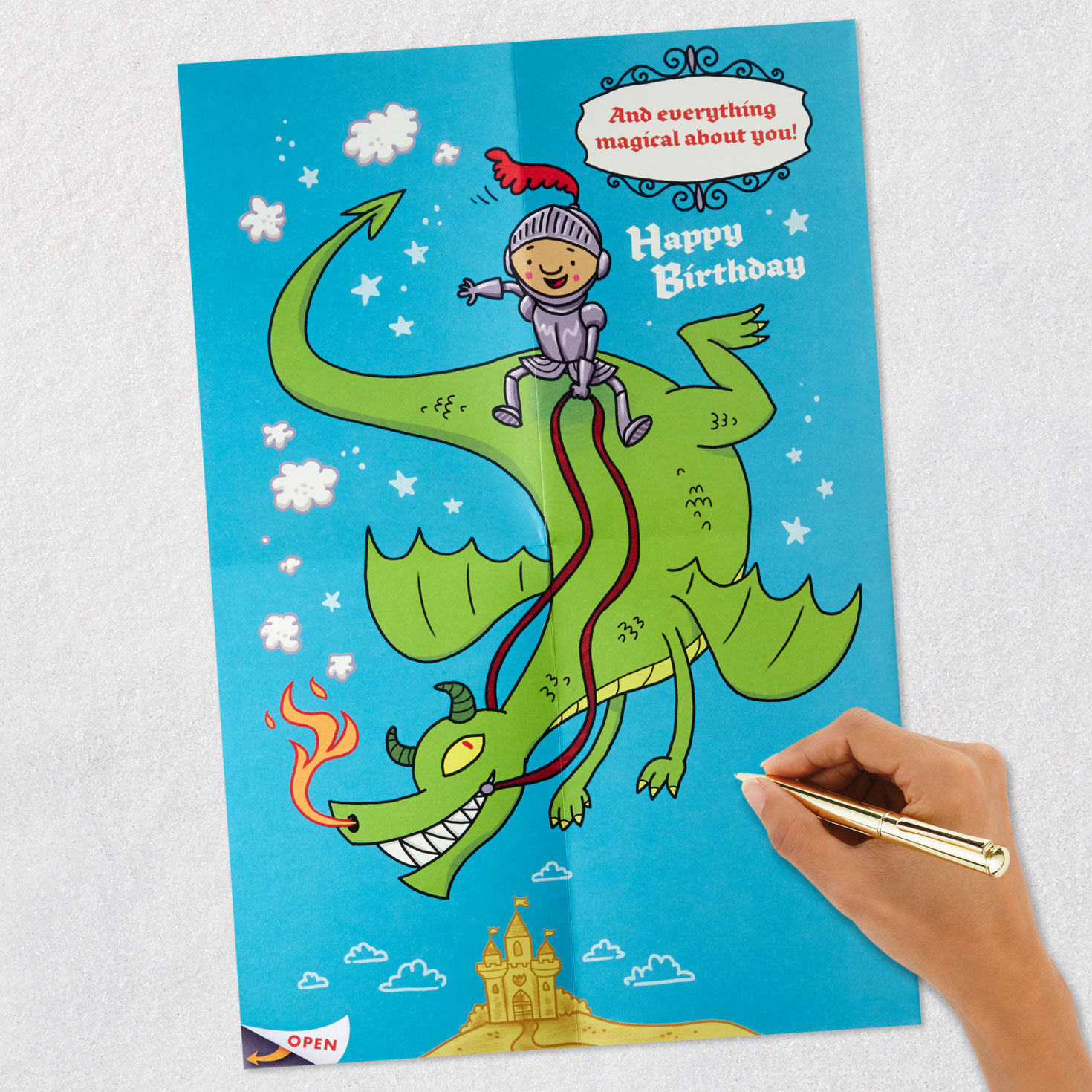 Once Upon a Time Birthday Card for Boy With Activity Sheet - Greeting ...