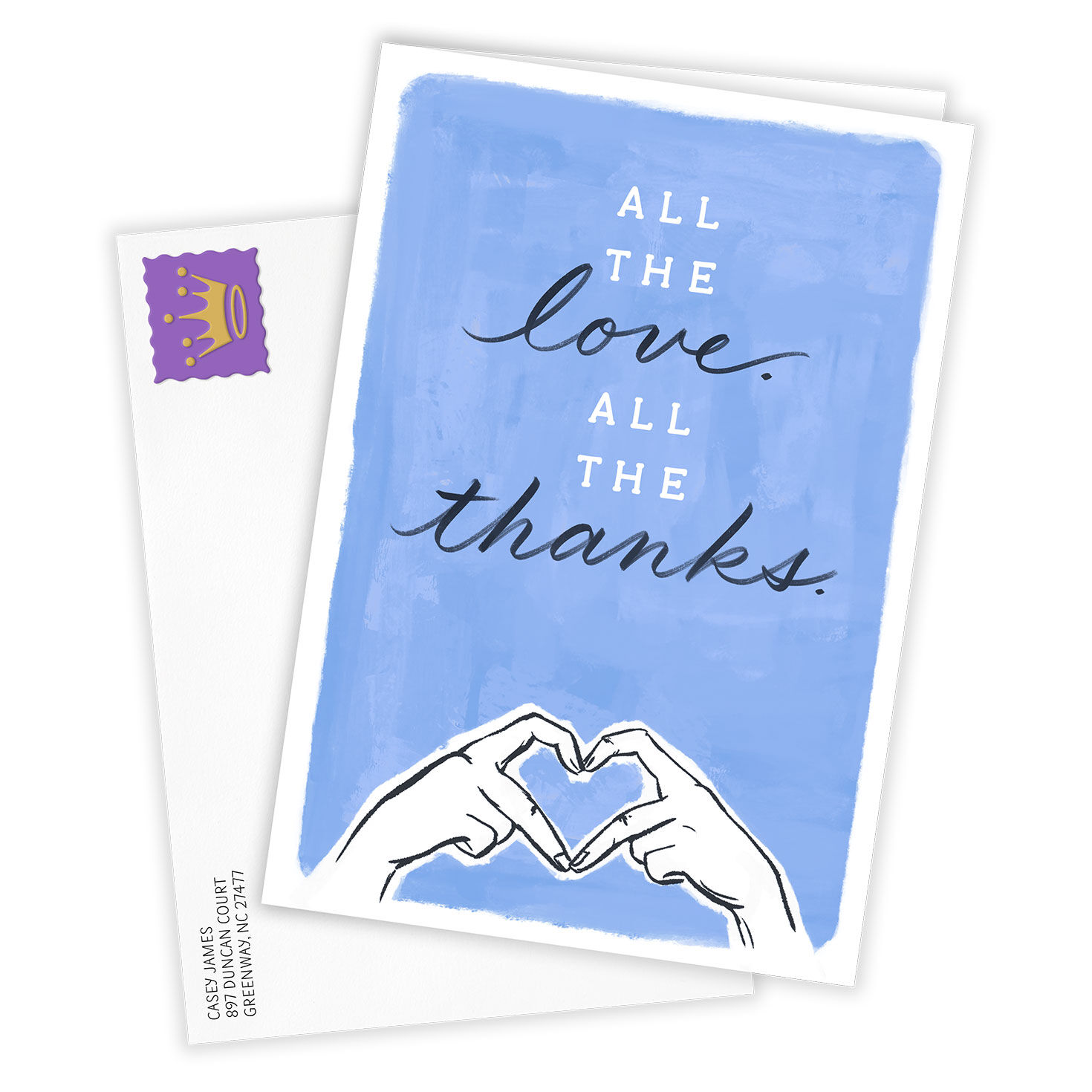 All the Love Custom Thank You Card - Greeting Cards | Hallmark