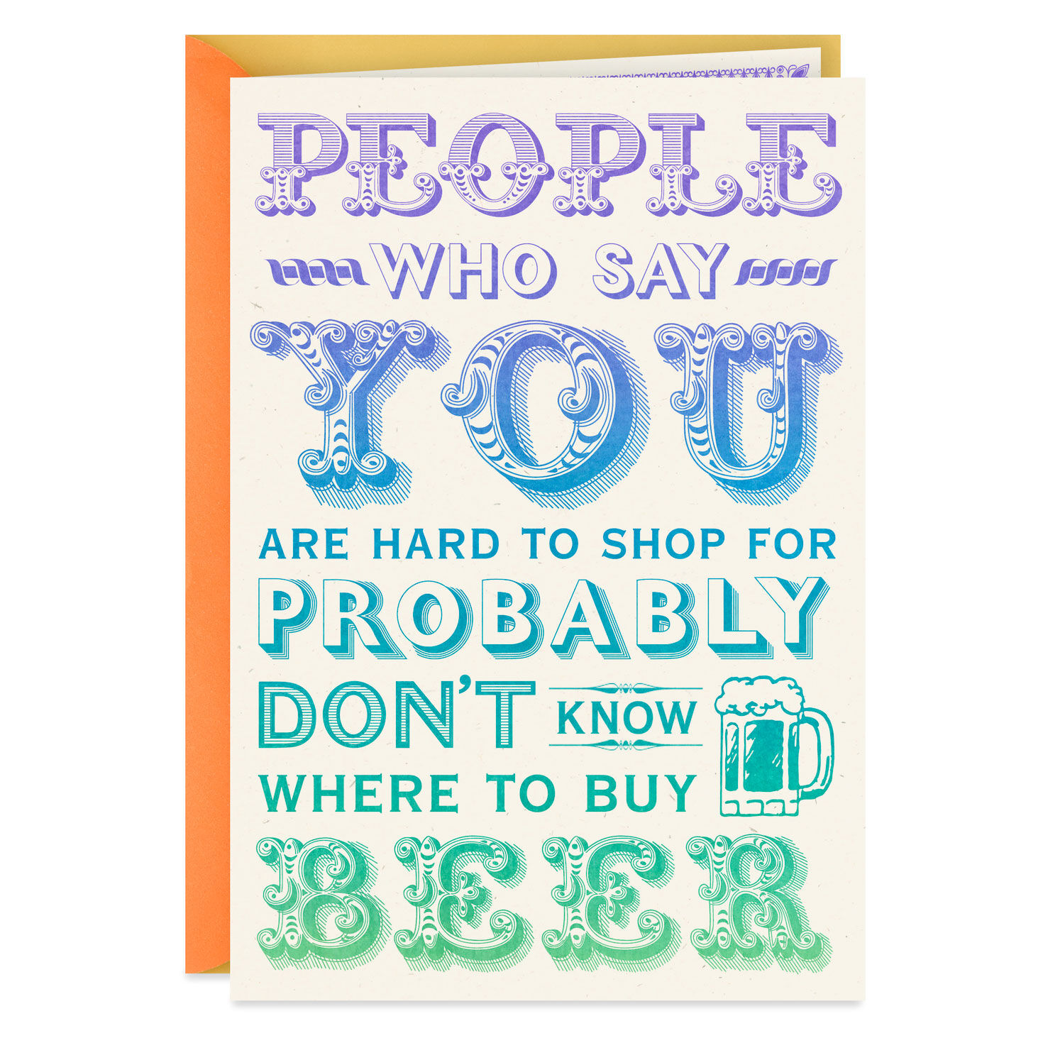 You're Hard to Shop For Funny Birthday Card - Greeting Cards - Hallmark