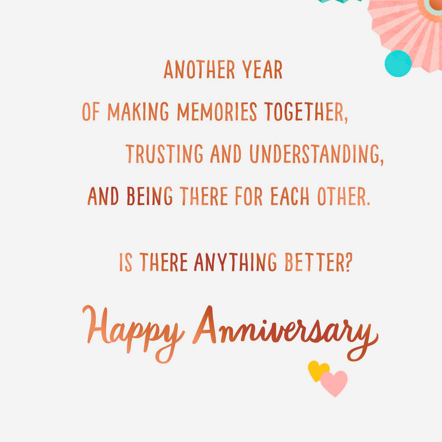 Another Year of Love Gift Card Greeting Anniversary Card - Greeting ...