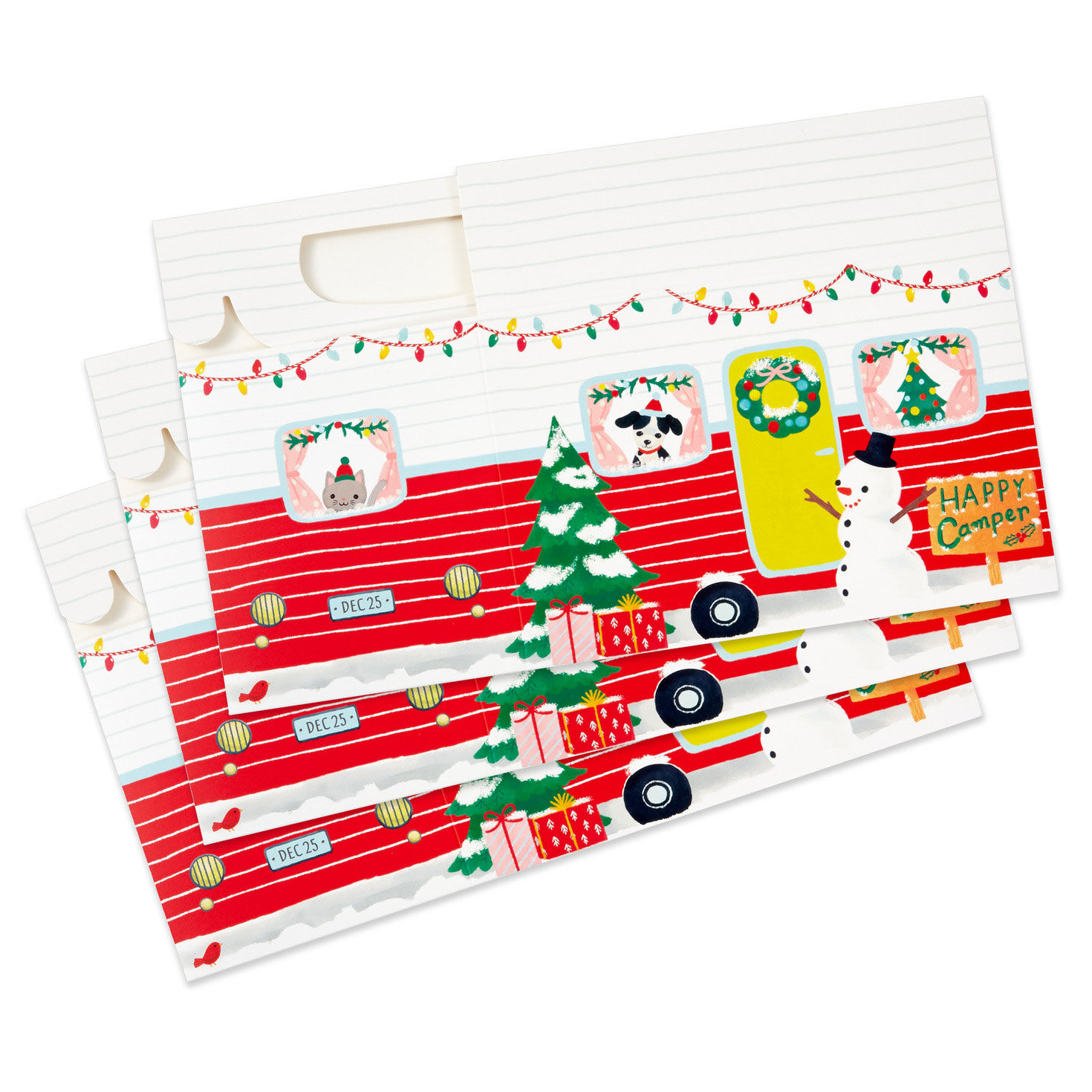 Happy Camper 3-Pack Holiday Gable Gift Box Bundle - Gift Boxes | Hallmark