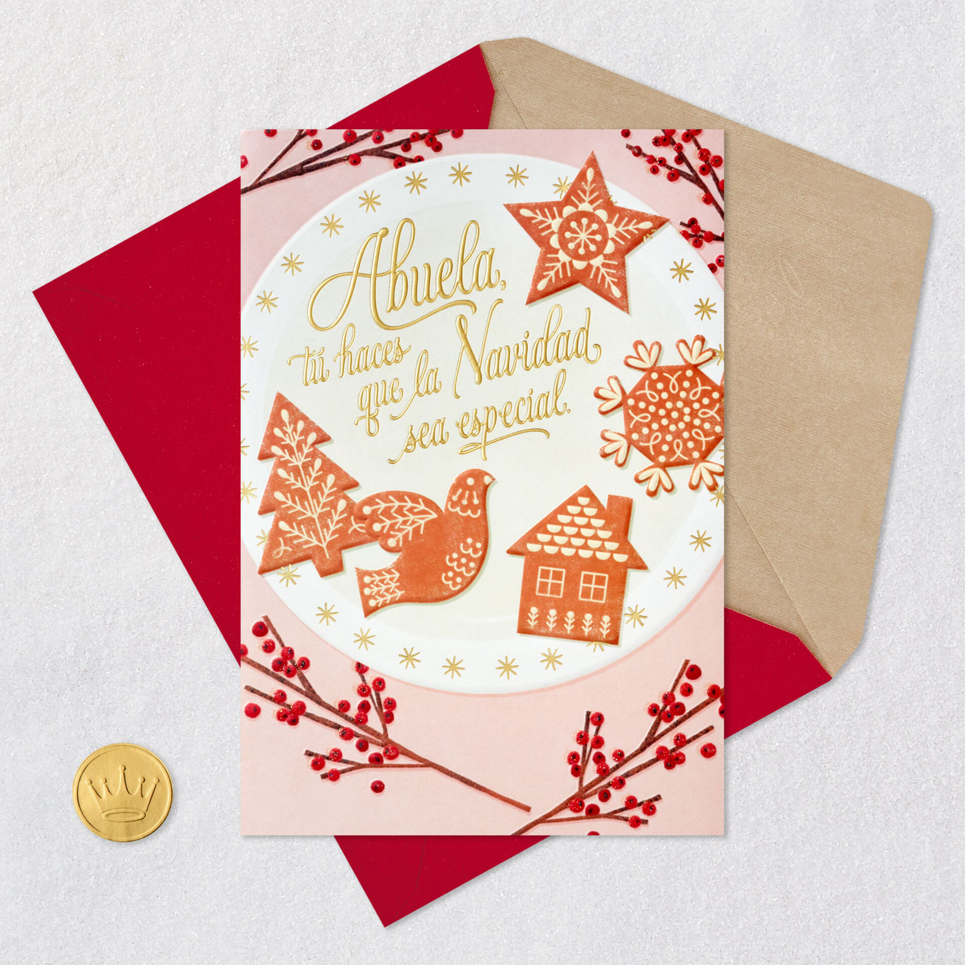 Ways You Show Love Spanish-Language Christmas Card for Grandma ...