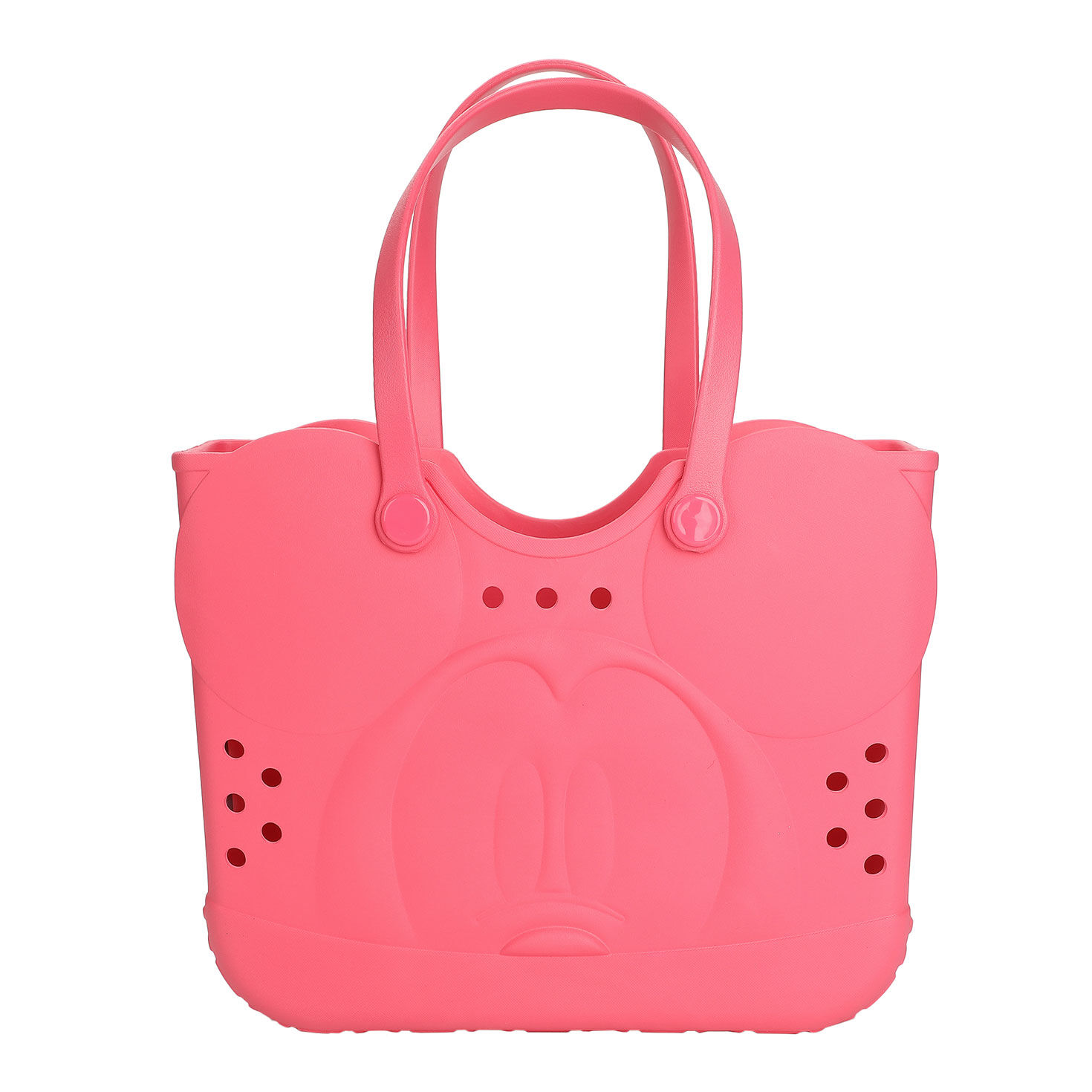 BioWorld Disney Mickey Mouse Coral Molded Tote Bag - Handbags & Purses ...
