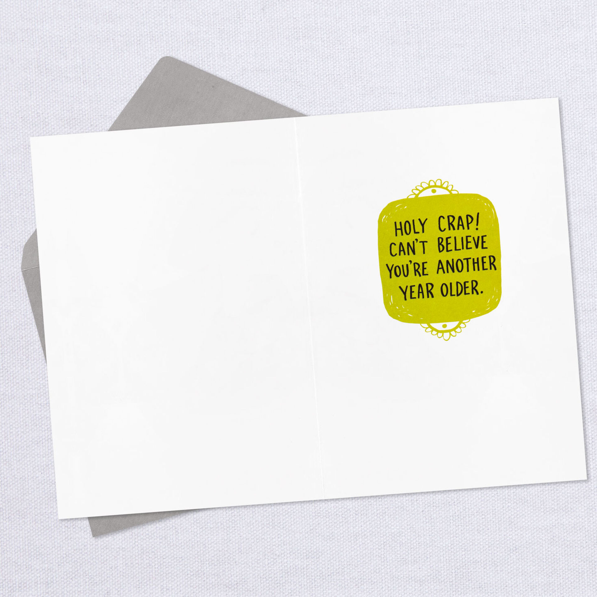 Holy Crap Poop With Halo Funny Birthday Card - Greeting Cards - Hallmark