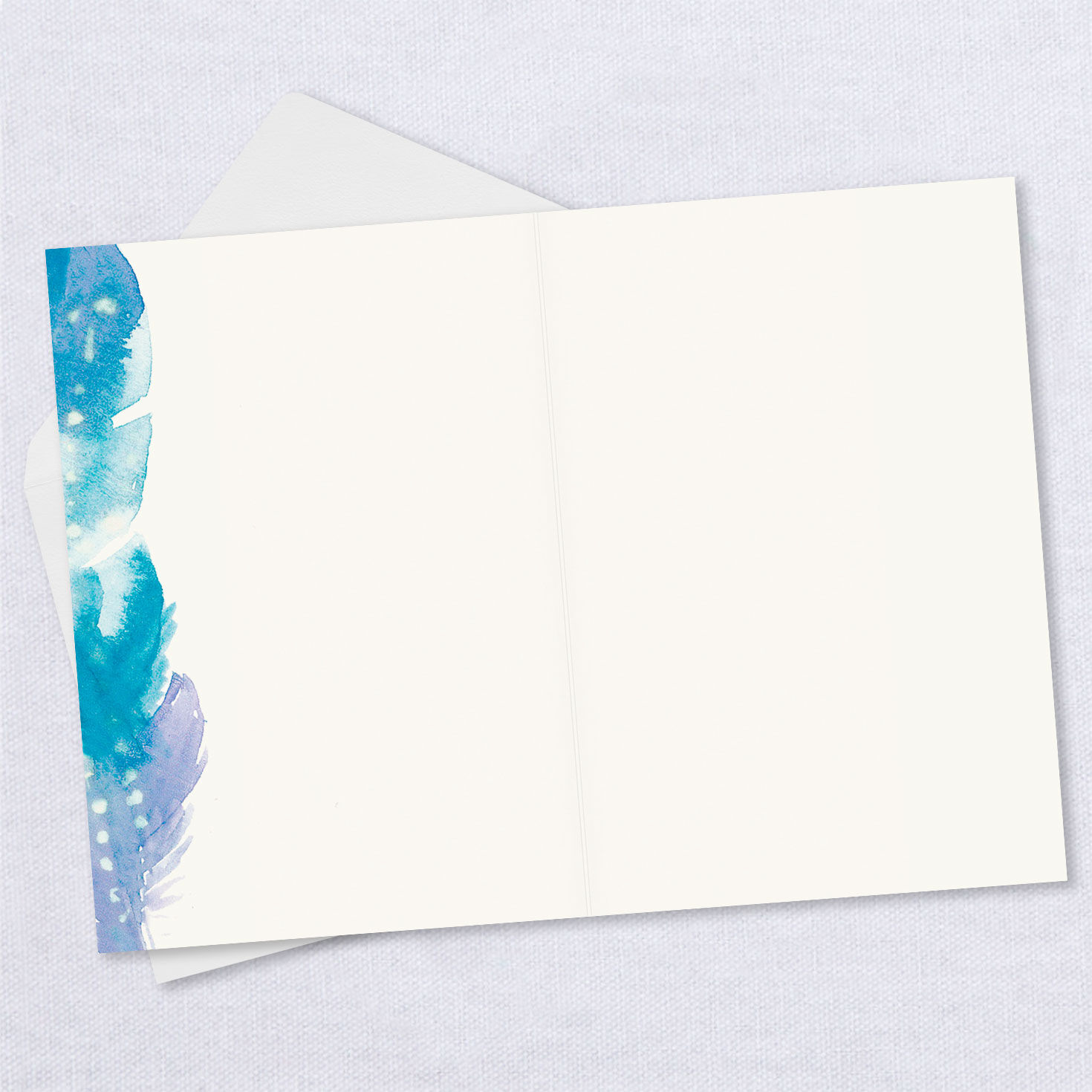 Personalized Watercolor Feathers Card - Greeting Cards | Hallmark