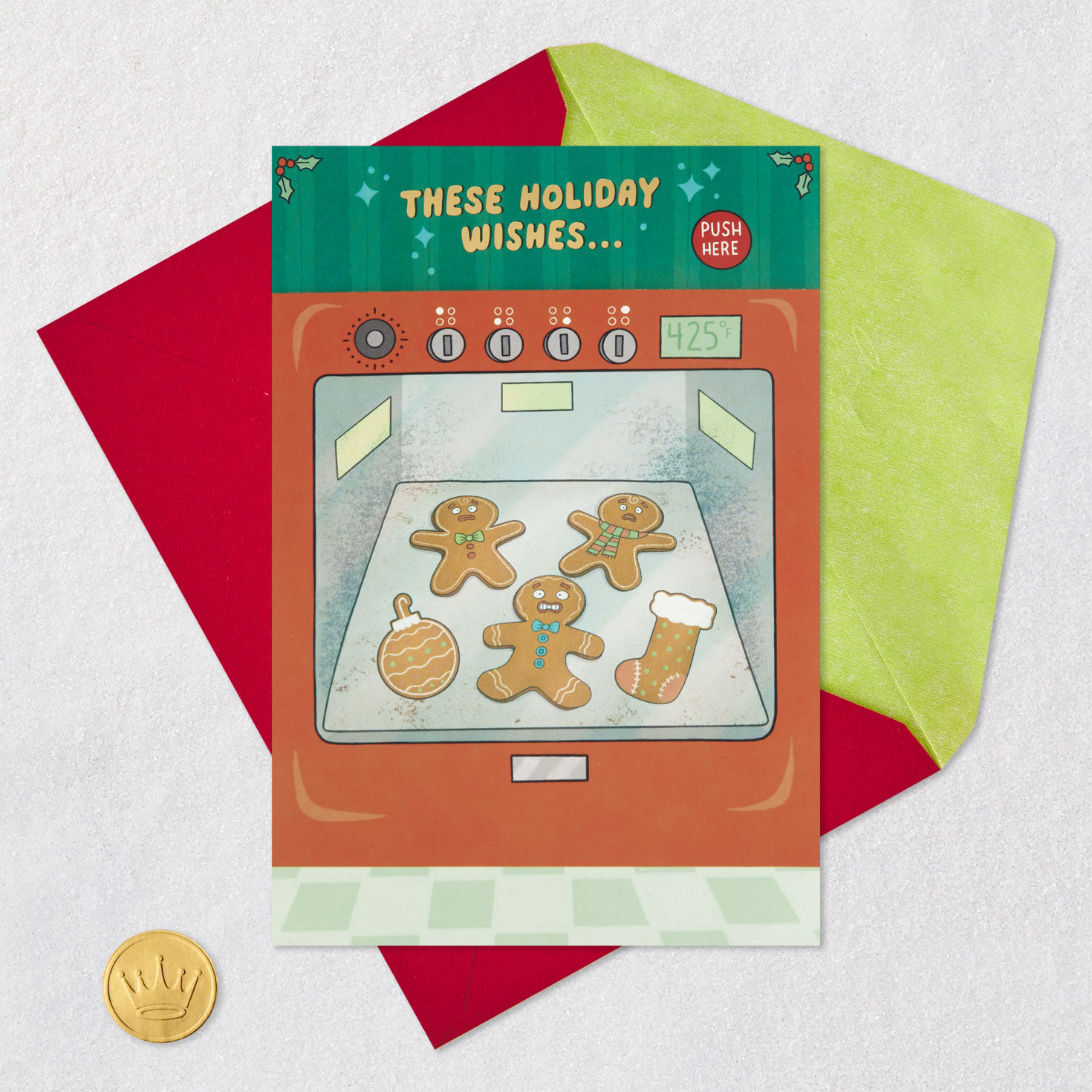 Warm Holiday Wishes Funny Musical Pop-Up Christmas Card With Light ...