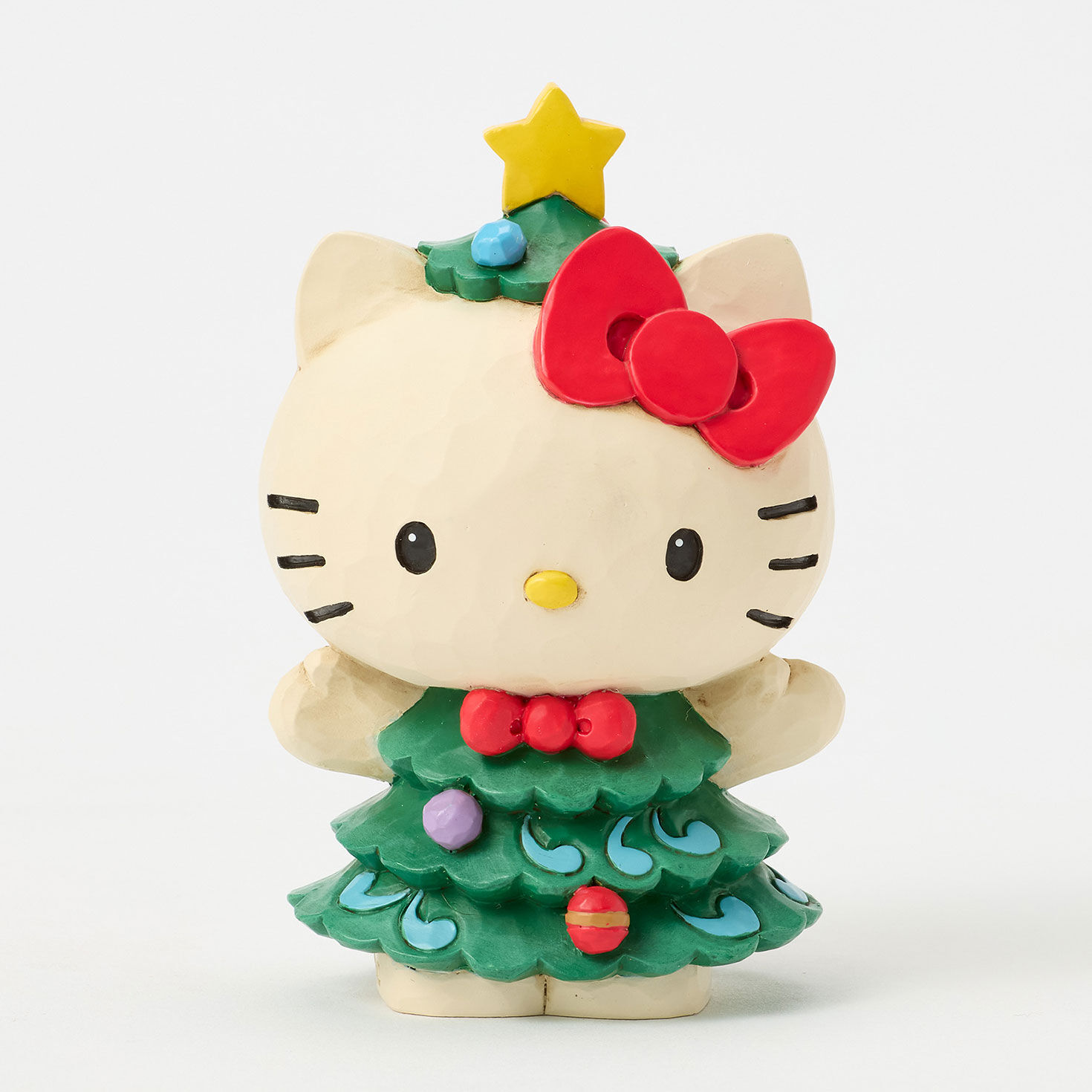 Jim Shore Sanrio Hello Kitty Christmas Tree Mini Figurine, 3.7 ...