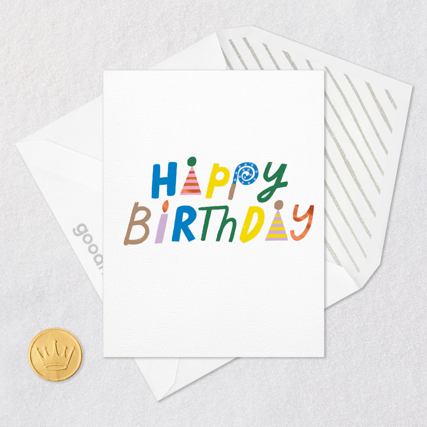 Whimsical Lettering Happy Birthday to You Birthday Card - Greeting ...