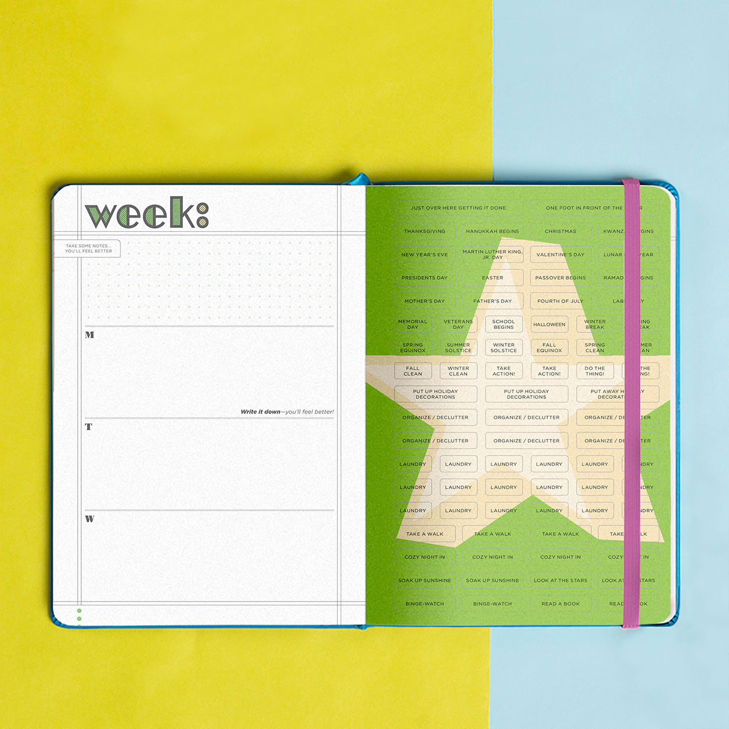 Knock Knock Make-a-Plan Undated Planner Notebook - Calendars & Planners ...
