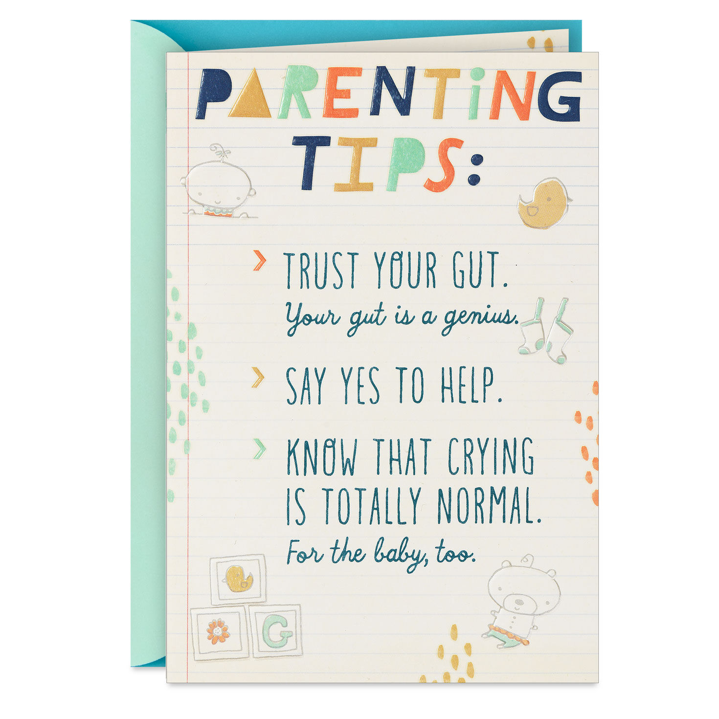 Parenting Tips New Baby Card - Greeting Cards | Hallmark