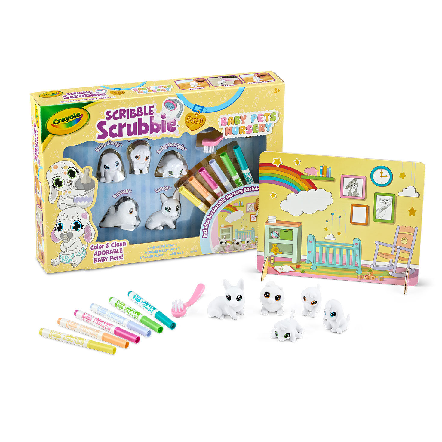 Crayola Scribble Scrubbie Nursery Pets Coloring Kit - Arts & Crafts ...