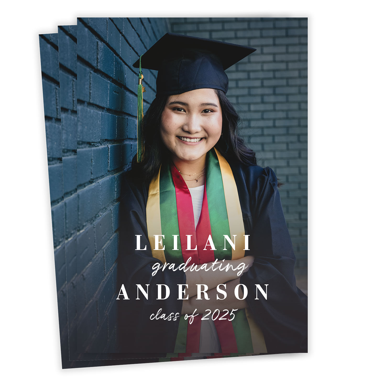 Graduating Class of 2025 Full-Bleed Photo Graduation Announcement ...