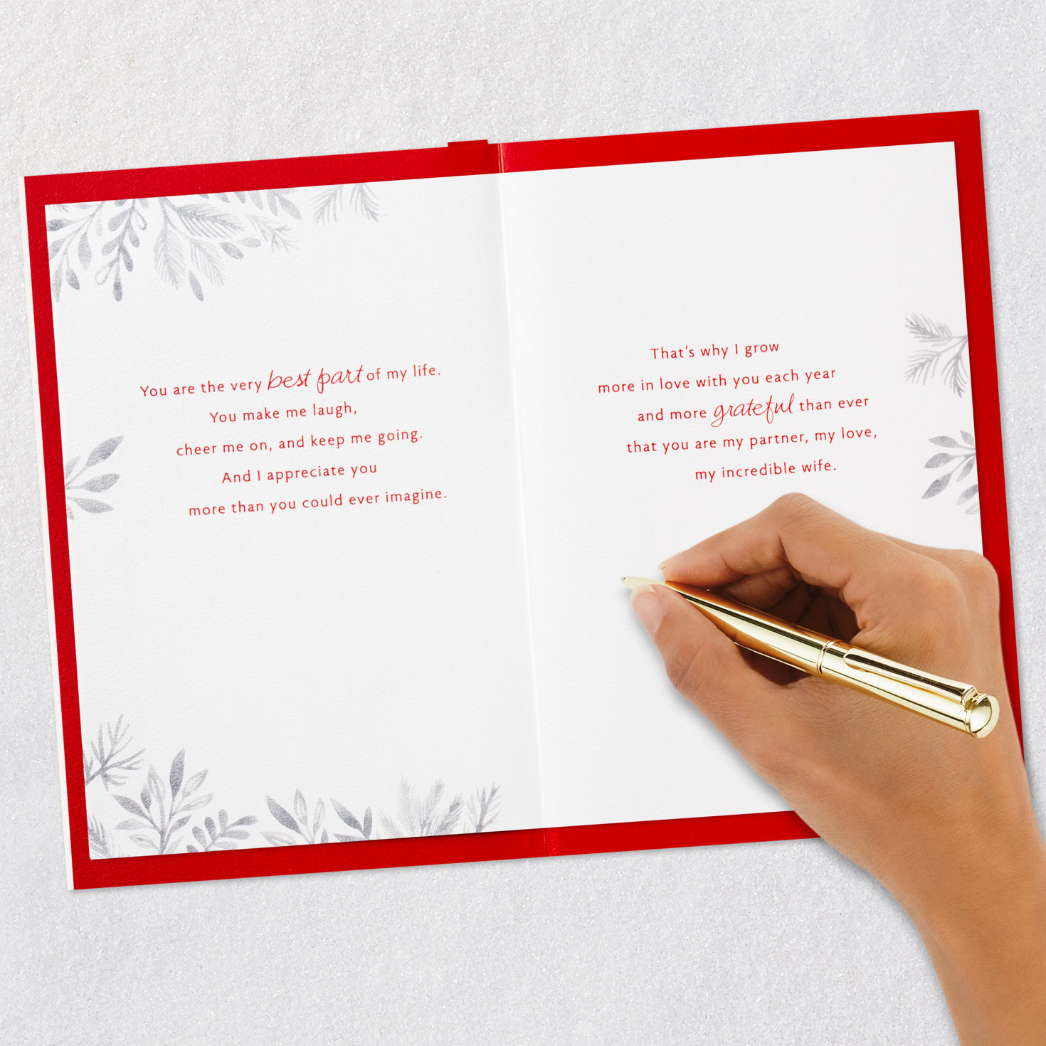 My Partner, My Love Christmas Card for Wife - Greeting Cards | Hallmark
