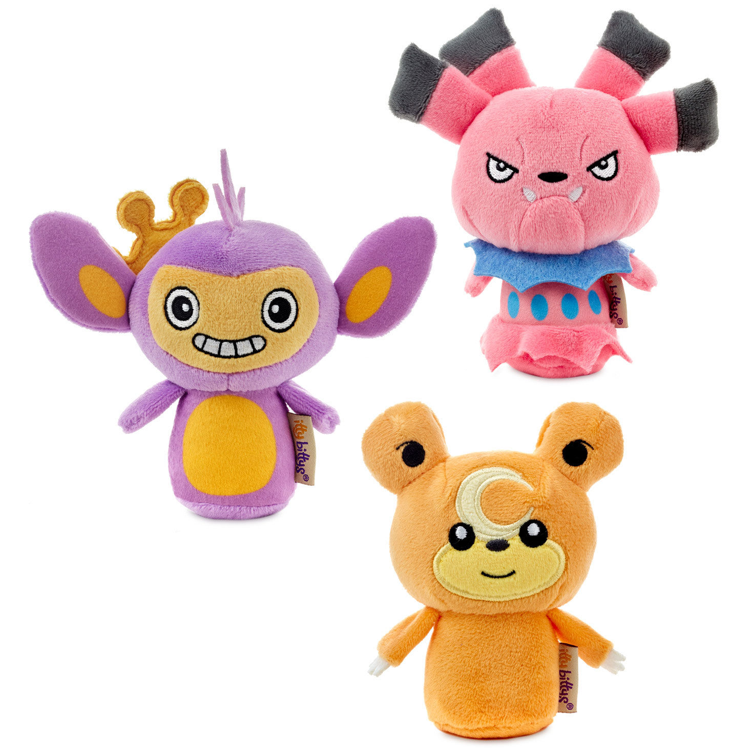 itty bittys® Pokémon Snubbull, Teddiursa and Aipom Plush, Set of 3 ...
