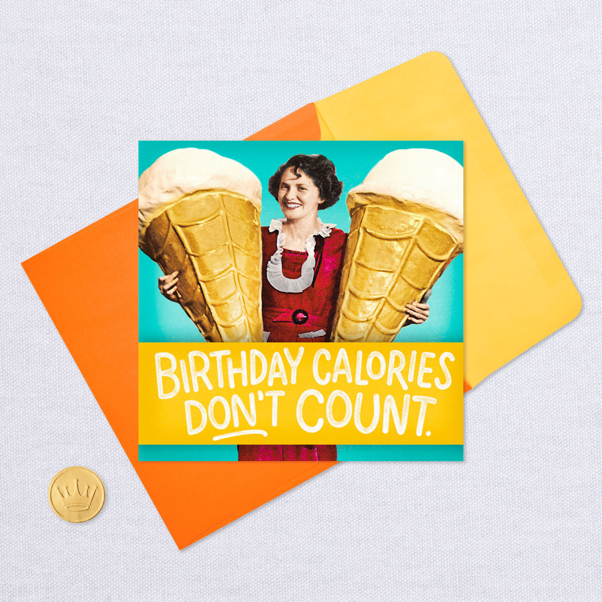 Birthday Calories Dont Count Funny Musical Birthday Card Greeting