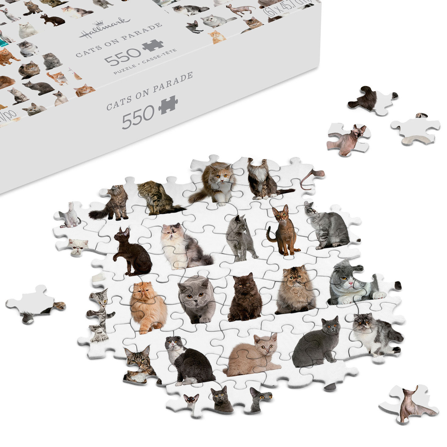 Cats on Parade 550-Piece Jigsaw Puzzle - Puzzles | Hallmark