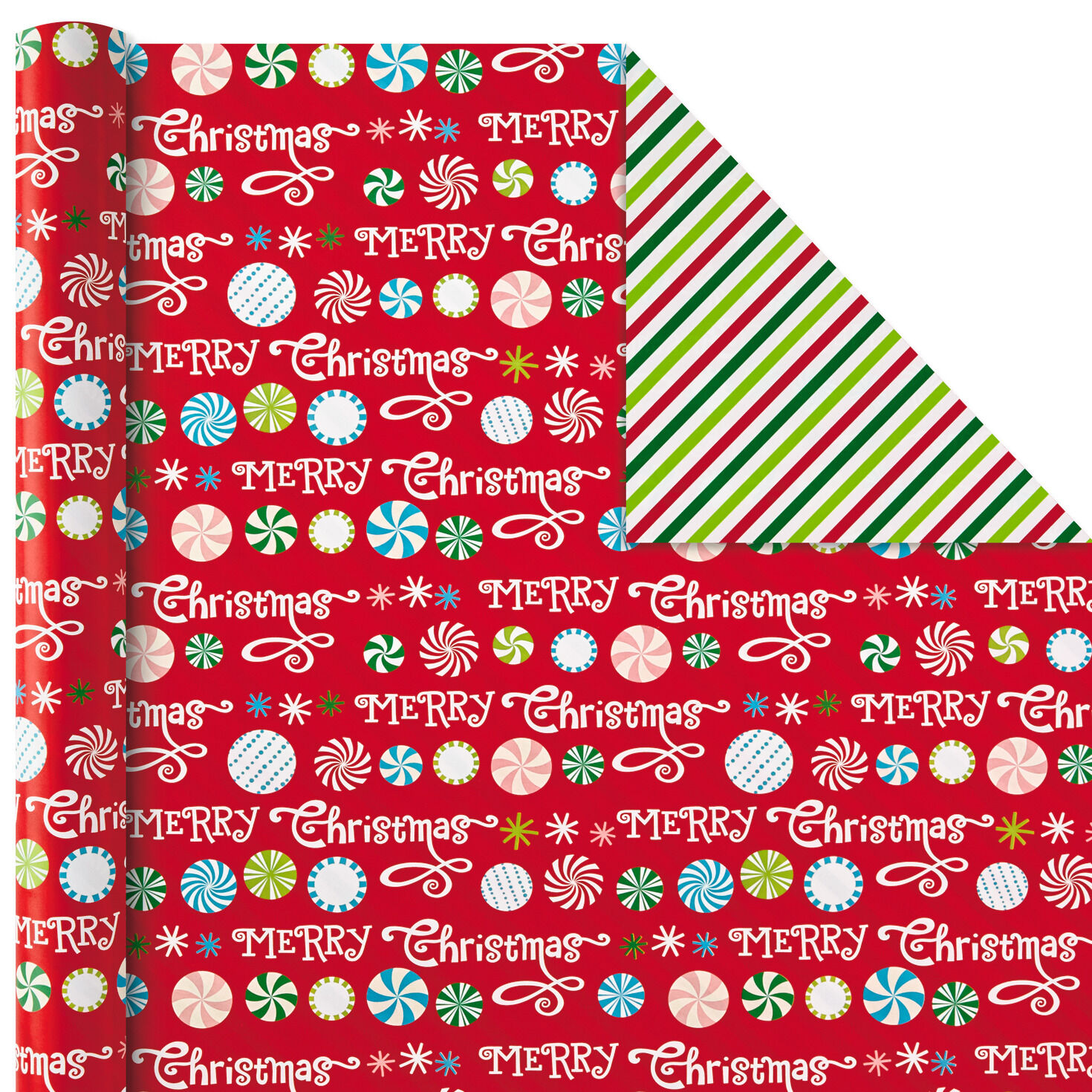 Christmas Cheer 4-Pack Reversible Wrapping Paper Assortment, 150 sq. ft ...
