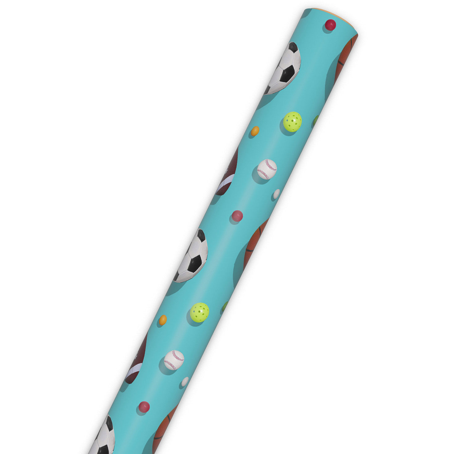 Sports Balls on Blue Wrapping Paper, 20 sq. ft. - Wrapping Paper | Hallmark