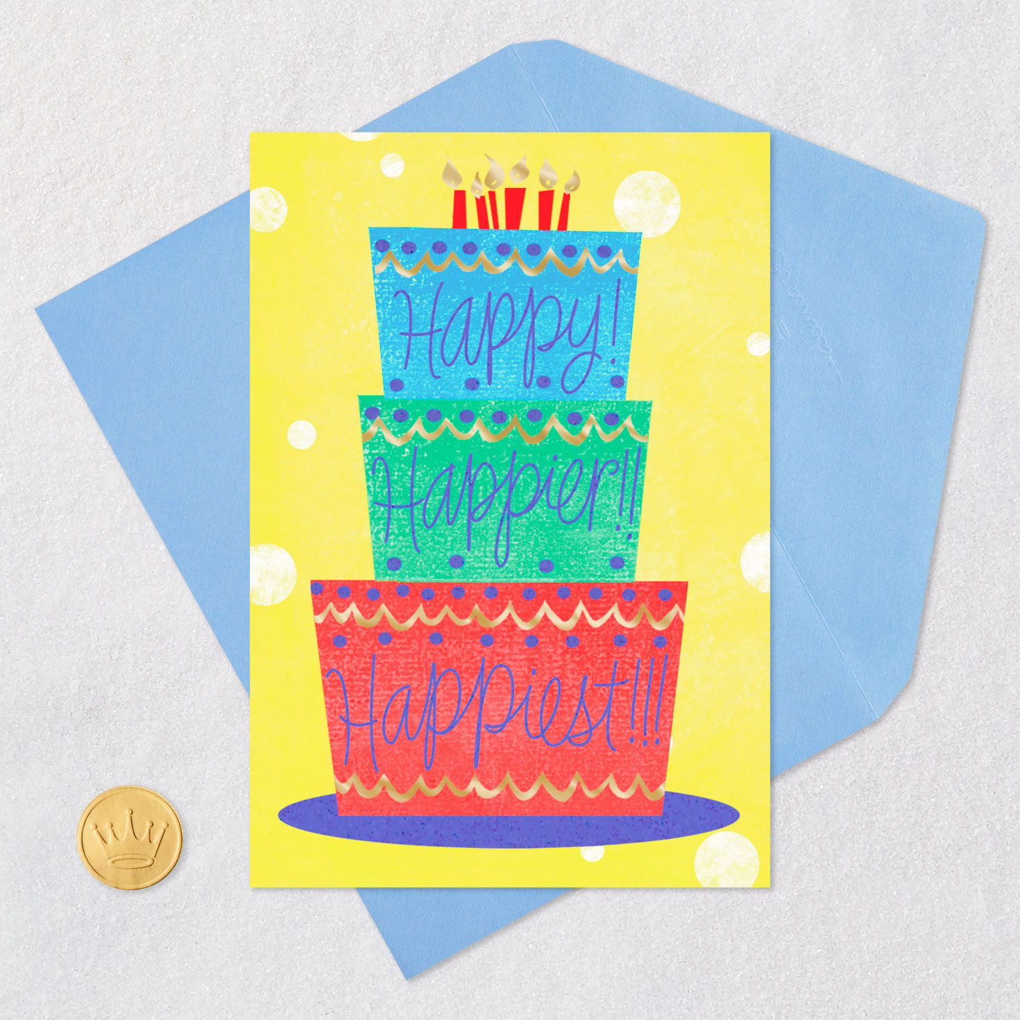 Happy, Happier, Happiest Birthday Card - Greeting Cards | Hallmark
