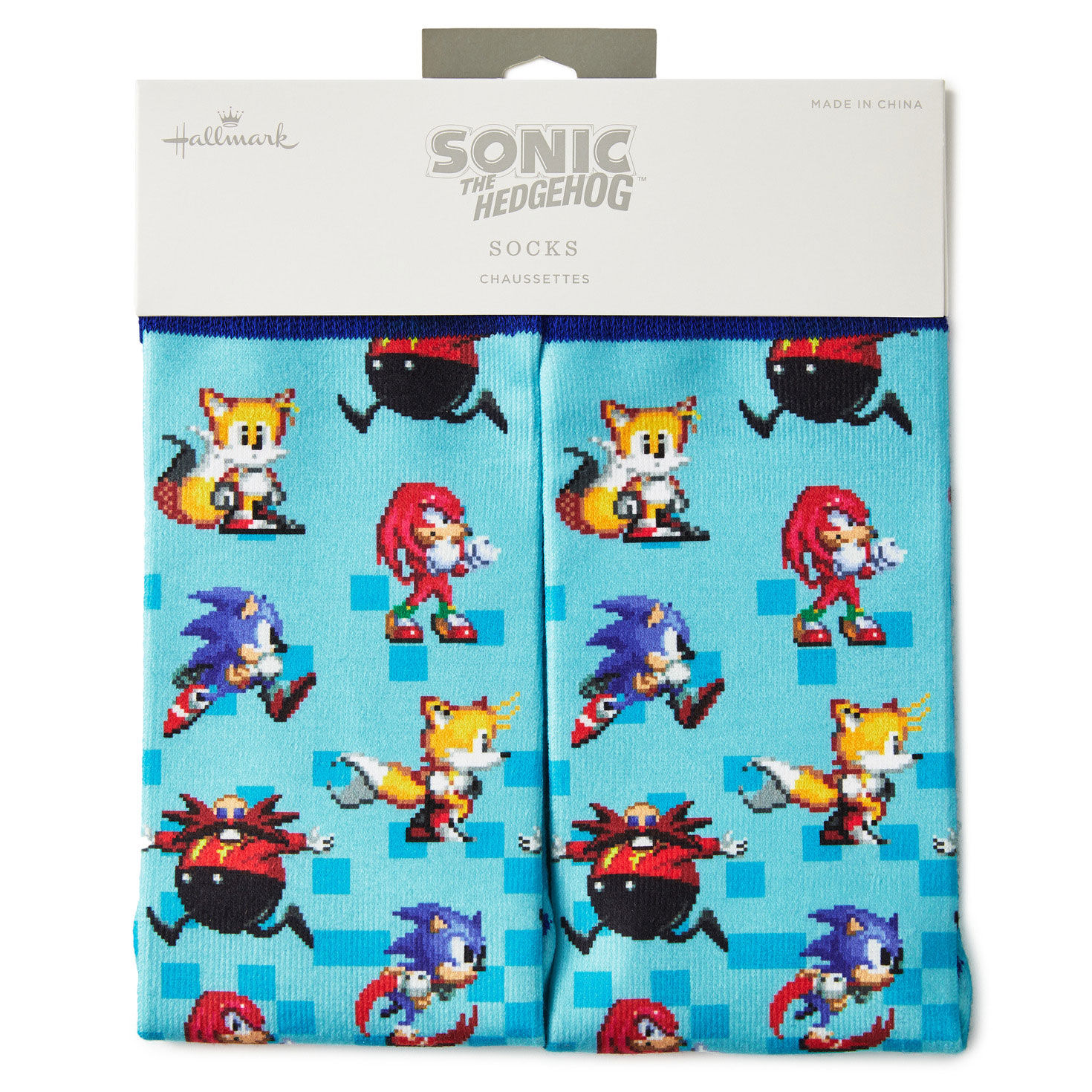 SEGA Sonic the Hedgehog™ 16-Bit Style Crew Socks - Socks & Slippers ...