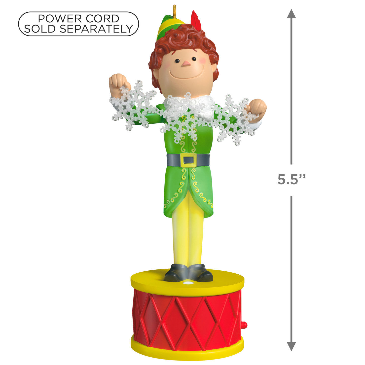 Elf Collection Buddy the Elf™ Ornament With Light and Sound - Keepsake ...