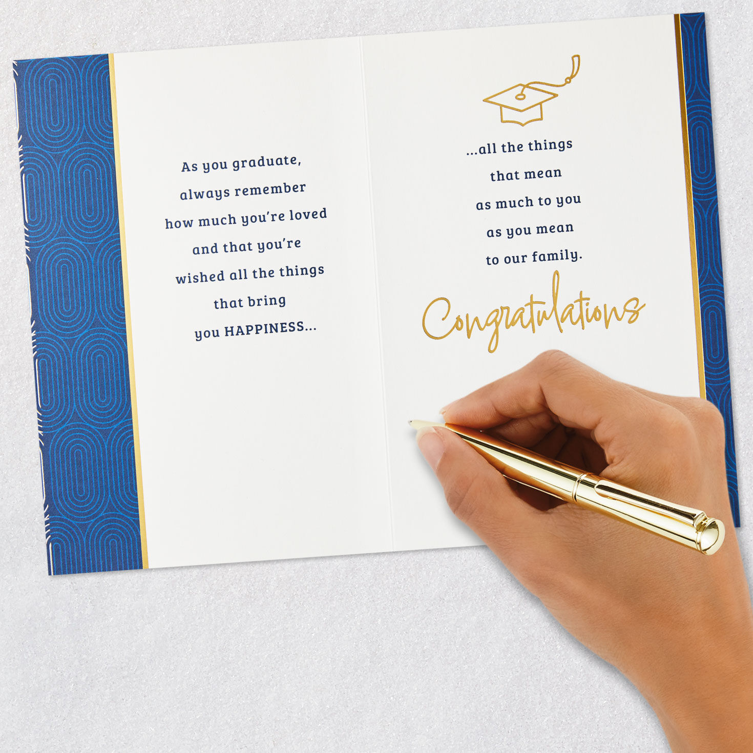 Wishing You All the Happiness Graduation Card for Grandson - Greeting ...