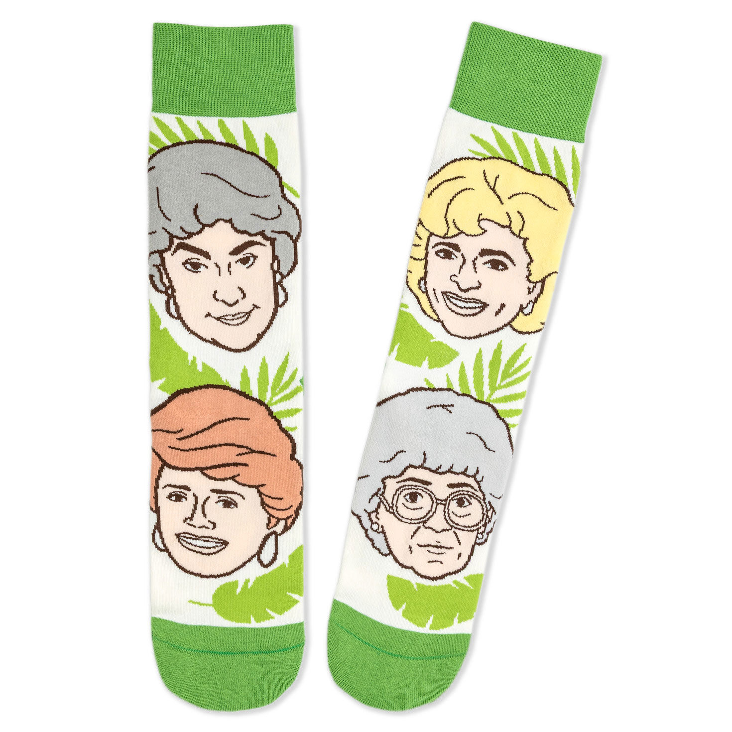 The Golden Girls Faces of Friendship Novelty Crew Socks - Socks ...
