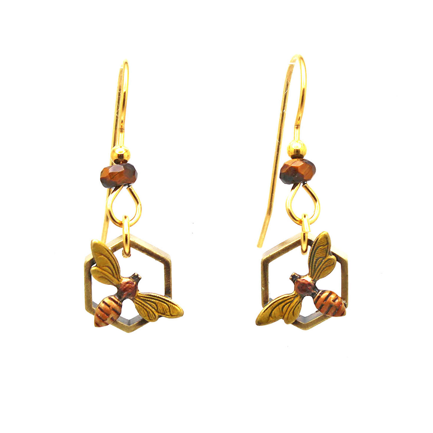 Drop bee earrings store