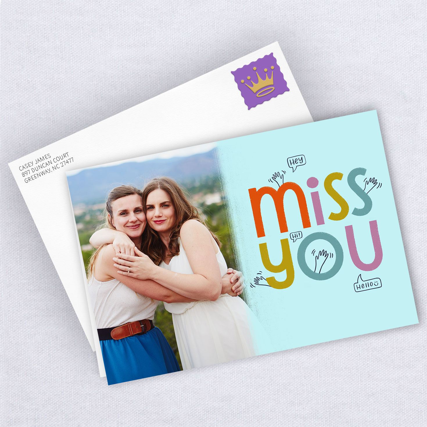 Personalized Miss You Photo Card - Greeting Cards | Hallmark