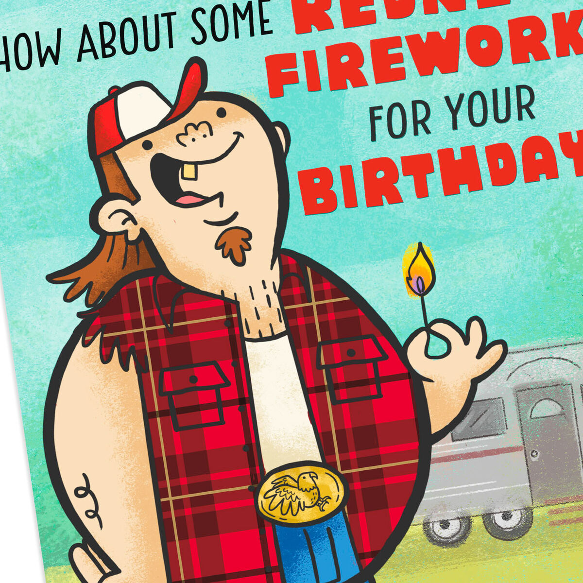Redneck Fireworks Birthday Card With Sound - Greeting Cards - Hallmark
