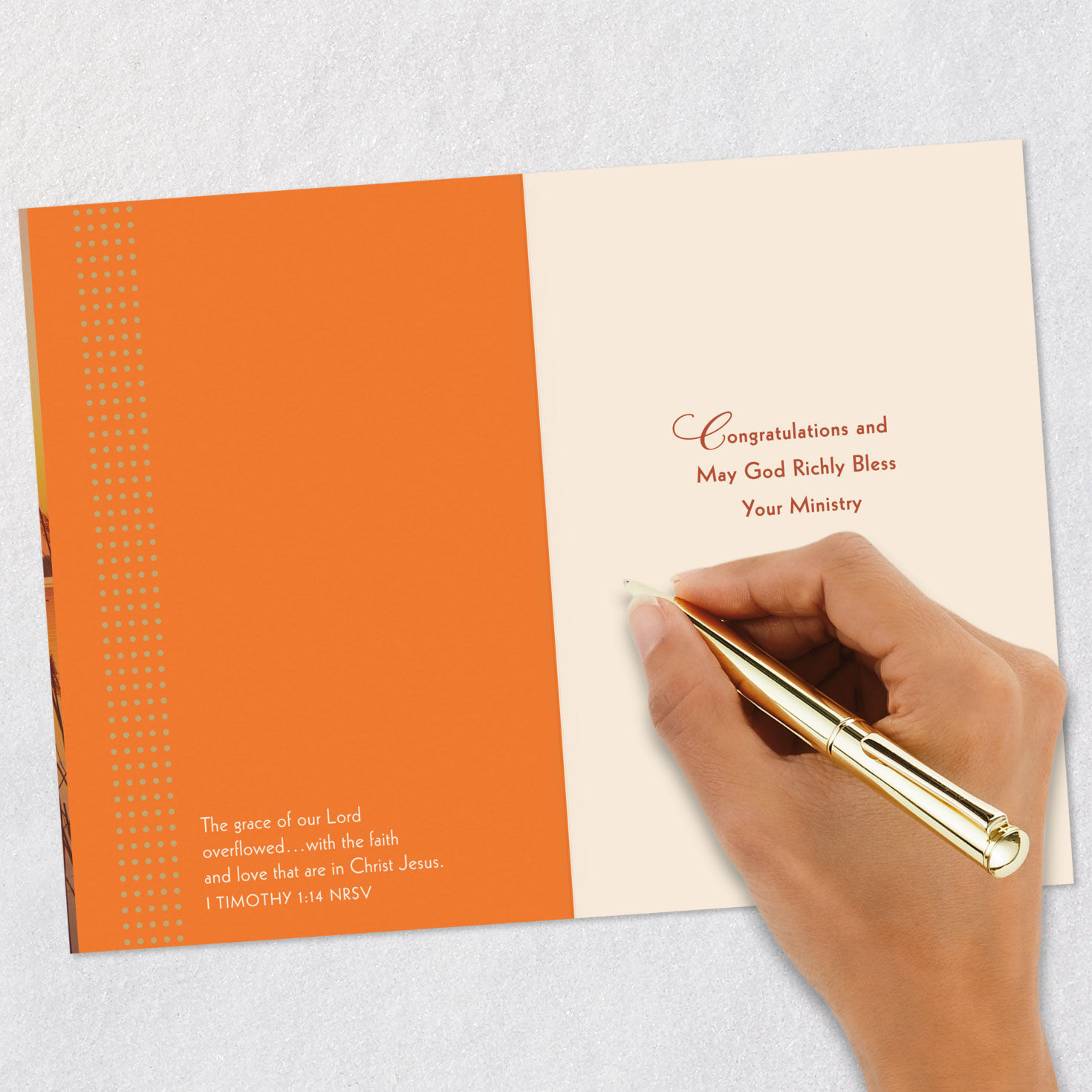 As You Enter the Lord's Service Religious Congratulations Card ...