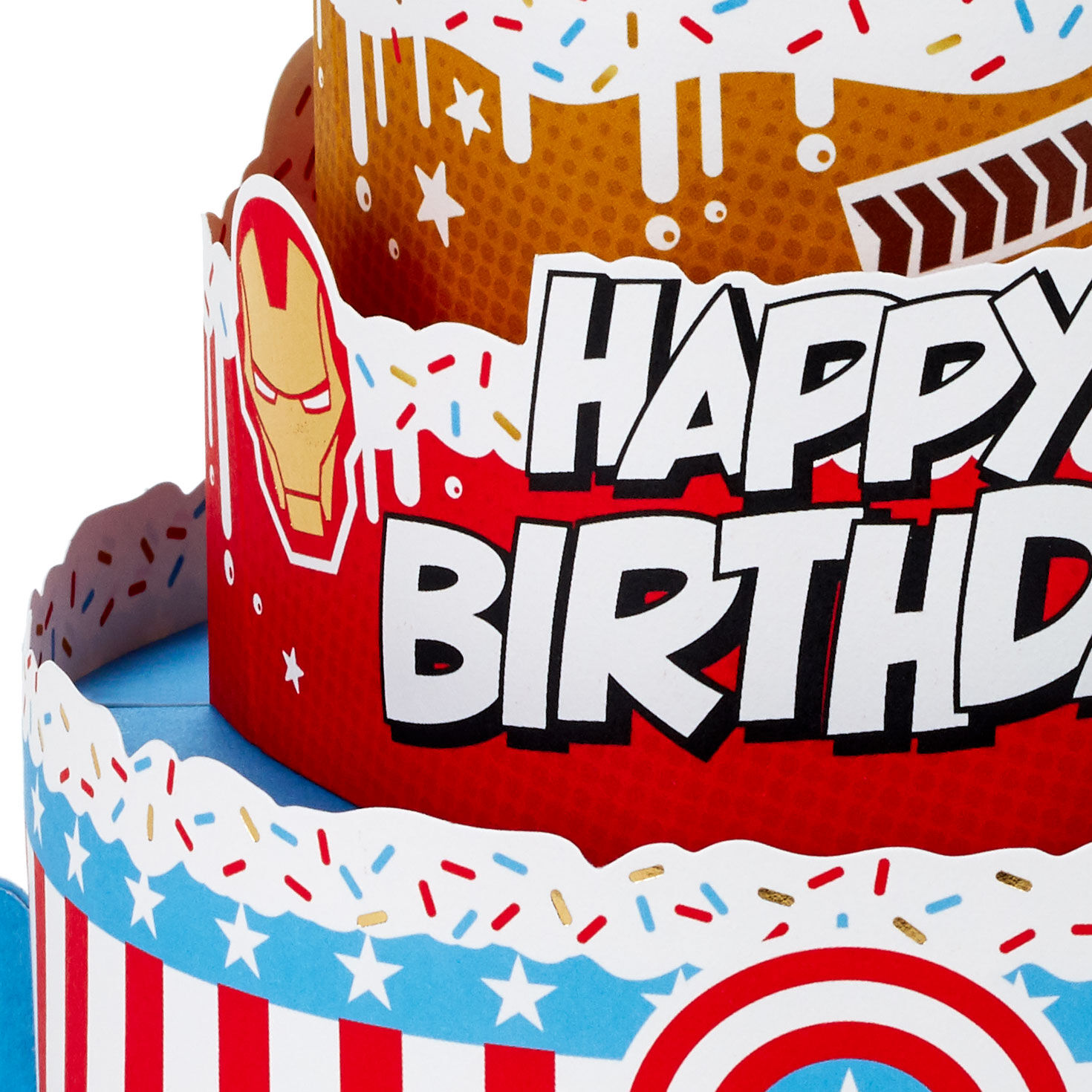 Marvel Action-Packed Wishes Pop-Up Birthday Card - Greeting Cards ...