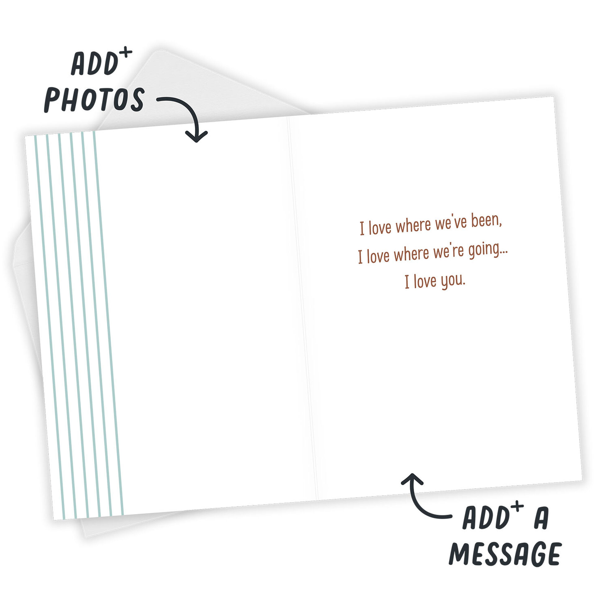 Personalized Love the Life We Share Love Photo Card - Greeting Cards ...